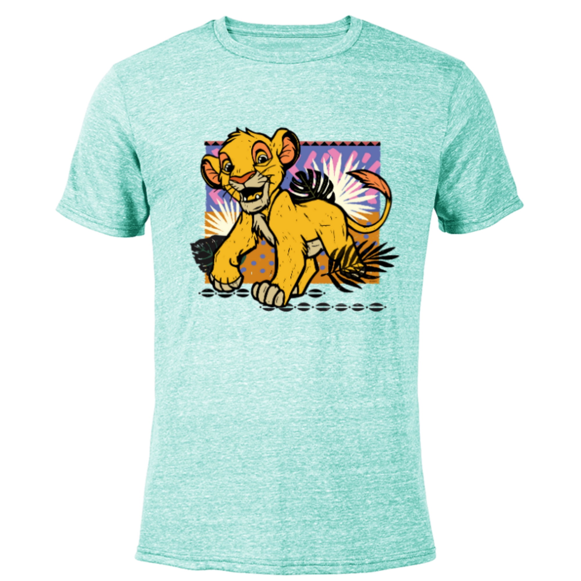 Disney The Lion King 30th Anniversary Wood Block Style Simba - Short ...