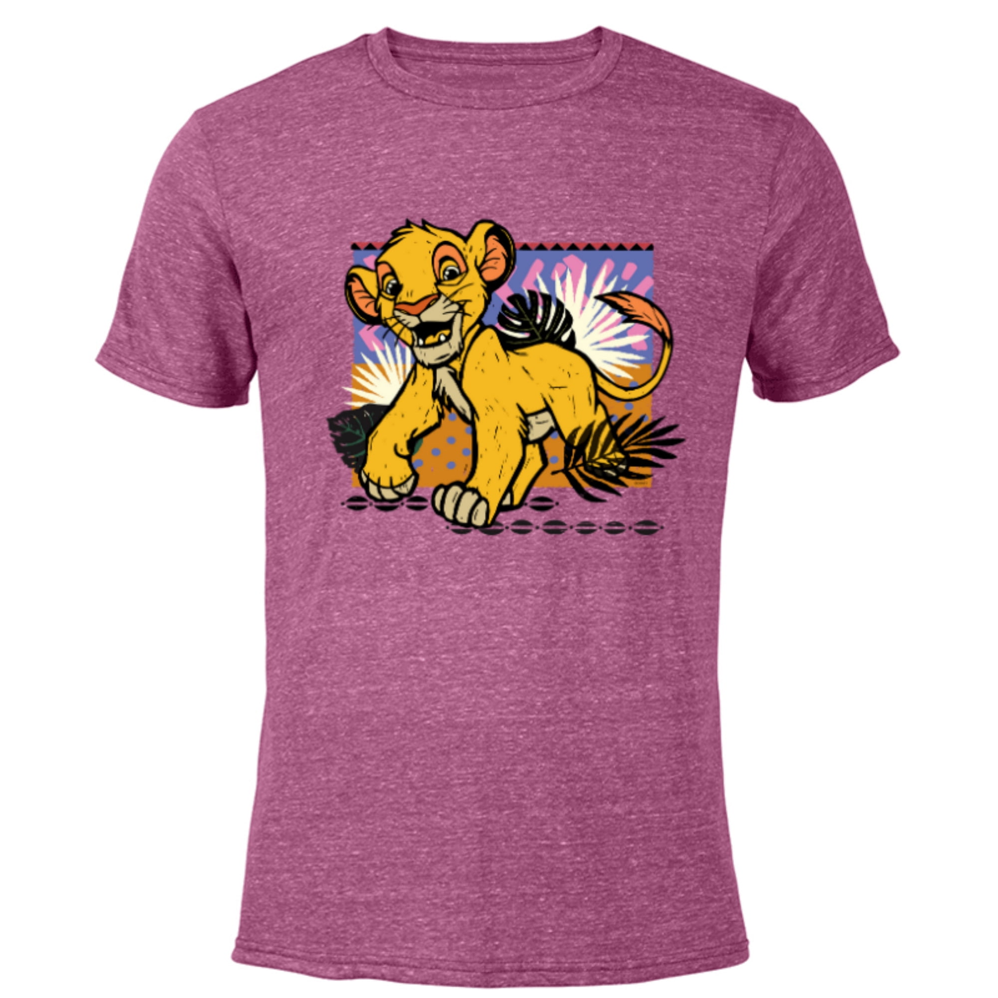 Disney The Lion King 30th Anniversary Wood Block Style Simba - Short ...