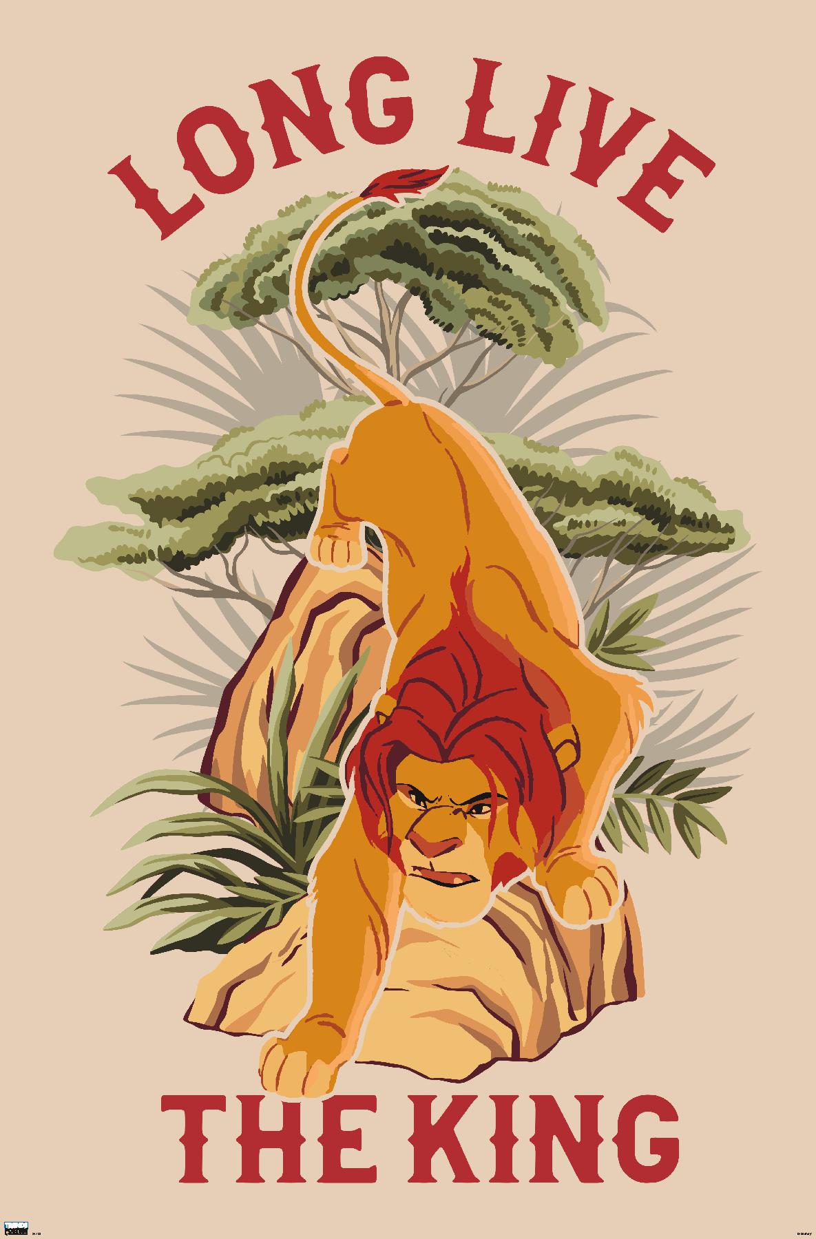 Disney The Lion King 30th - Simba Wall Poster, 14.725" x 22.375 ...