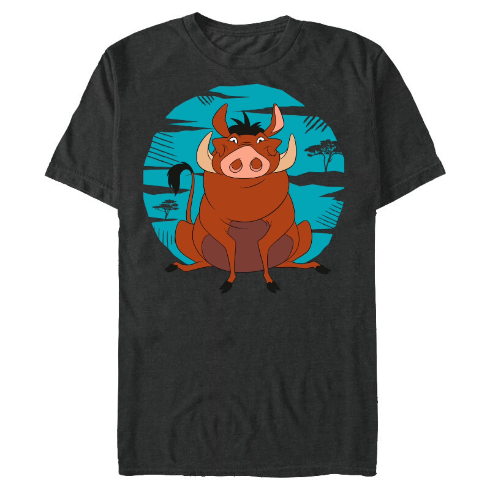 Disney The Lion King Happy Pumbaa - Short Sleeve Blended T-Shirt for ...