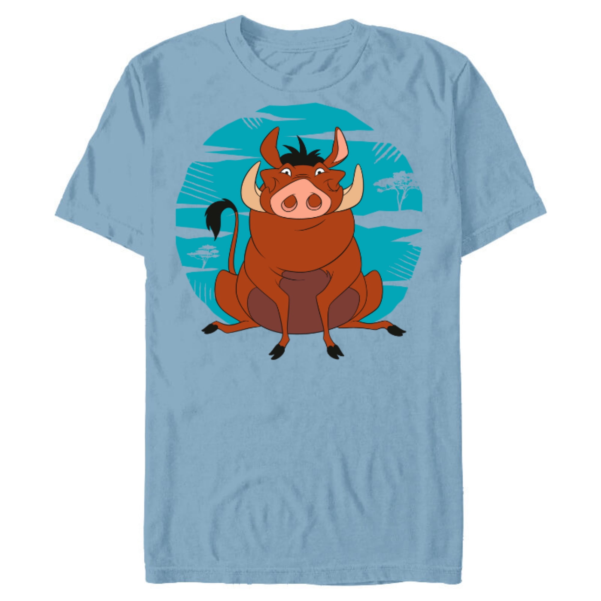 Disney The Lion King Happy Pumbaa - Short Sleeve Blended T-Shirt for ...