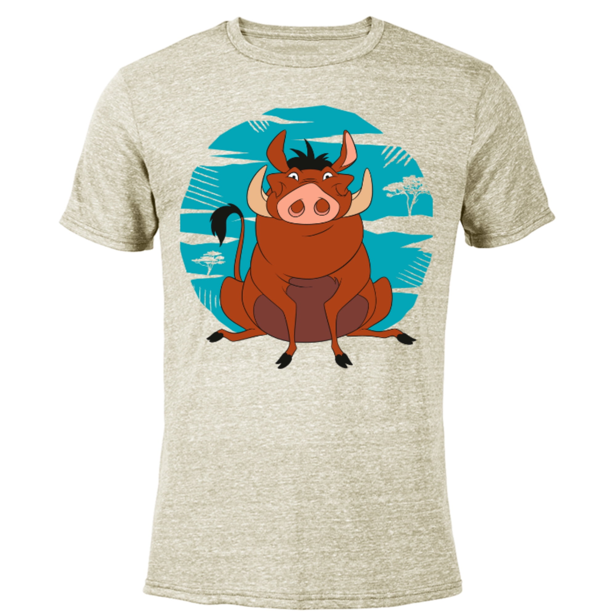 Disney The Lion King Happy Pumbaa - Short Sleeve Blended T-Shirt for ...
