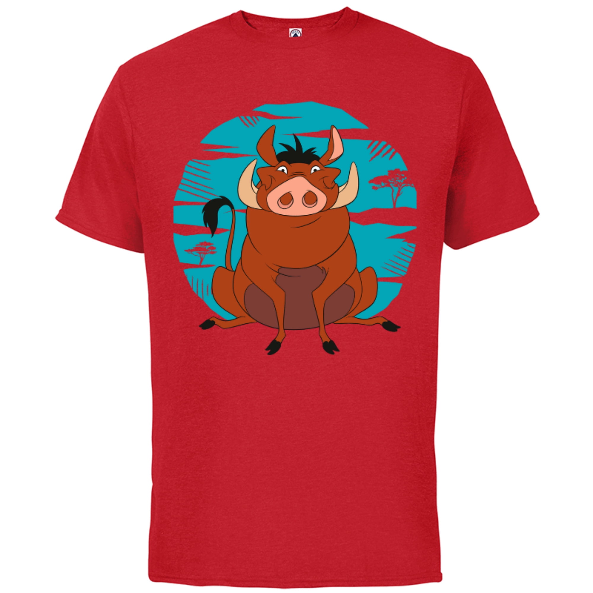 Disney The Lion King Happy Pumbaa - Short Sleeve Cotton T-Shirt for ...