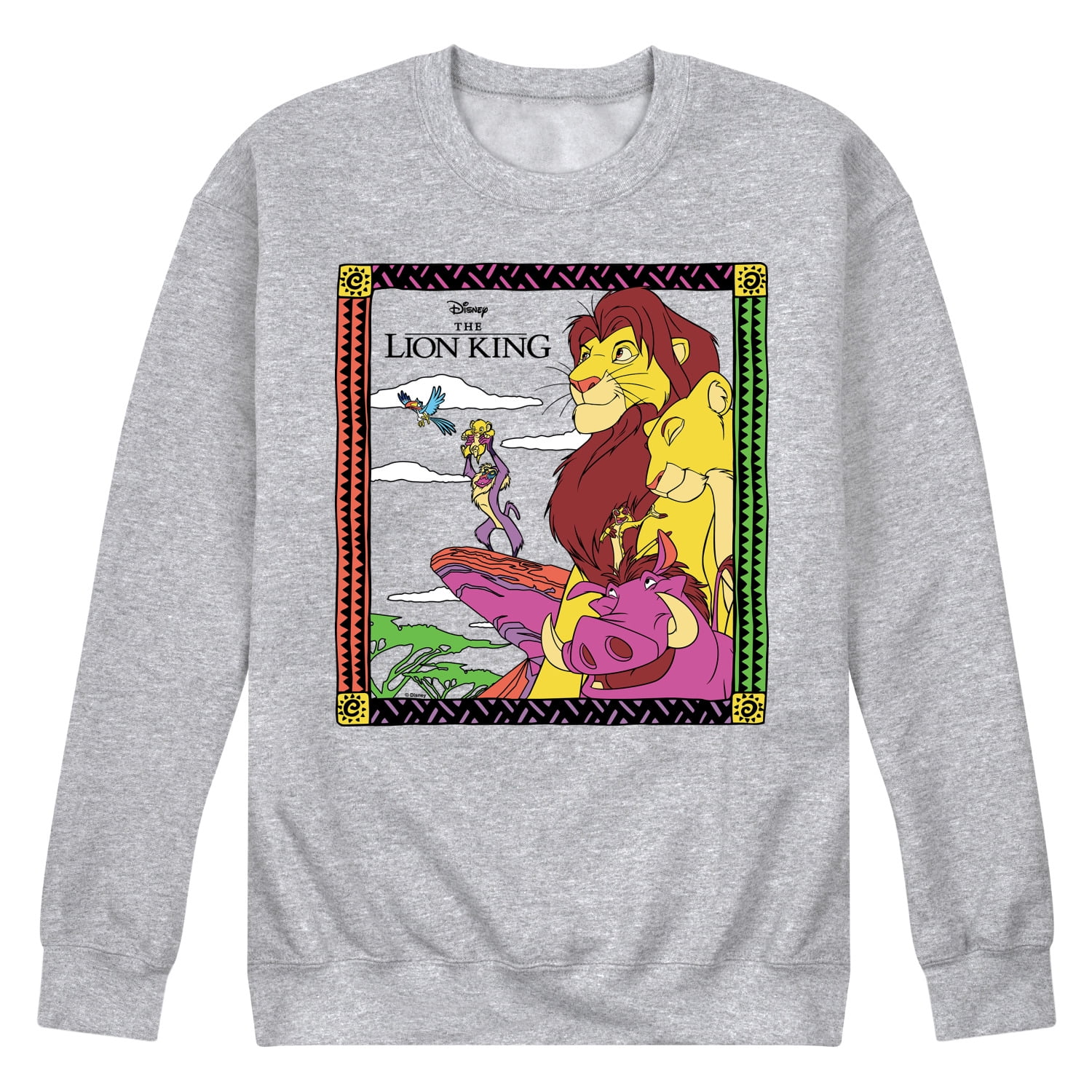 Disney - The Lion King - Movie Logo - Men's Crew Neck Fleece Pullover ...