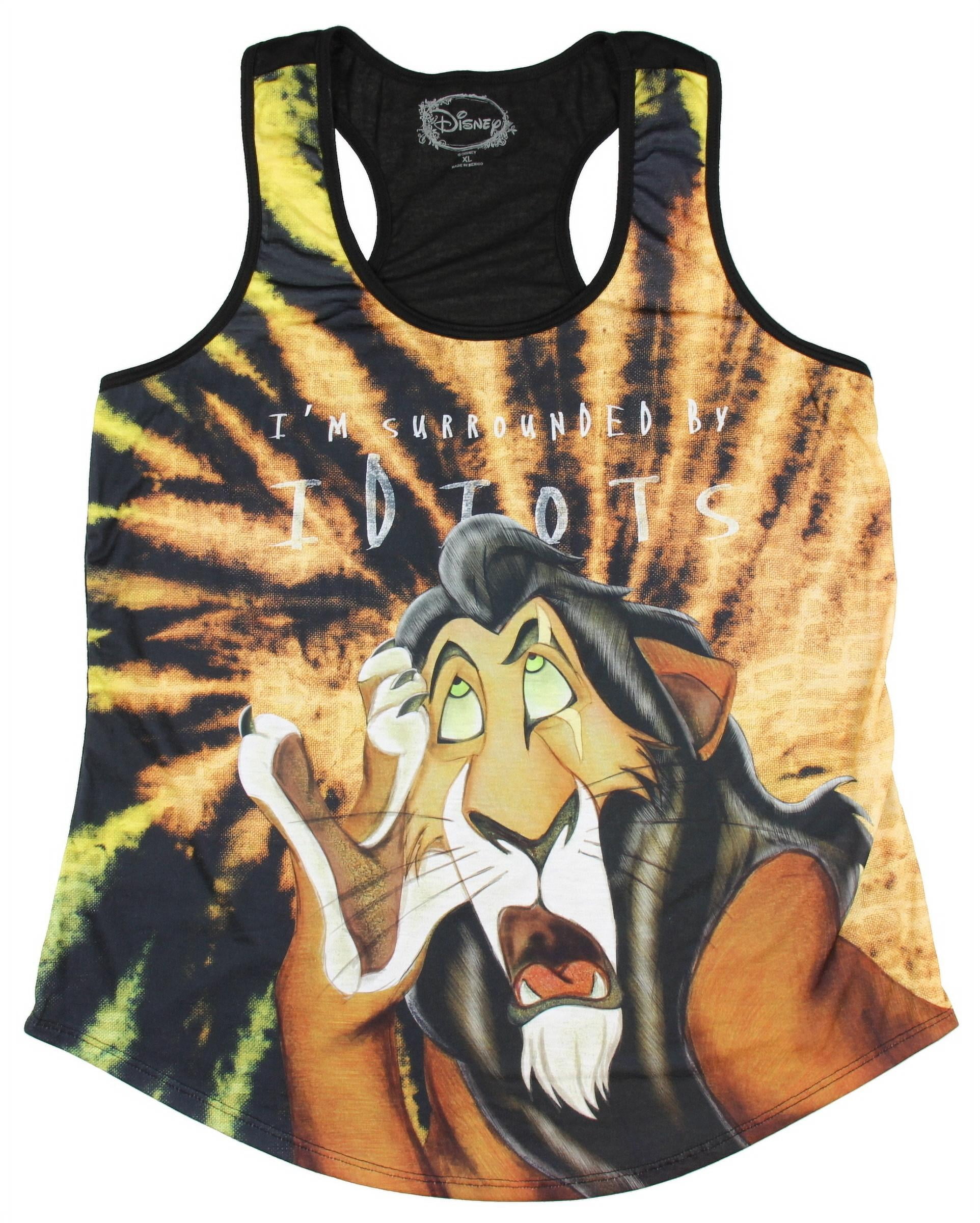 Disney The Lion King Scar Surrounded By Idiots Sublimation Girls Tank ...