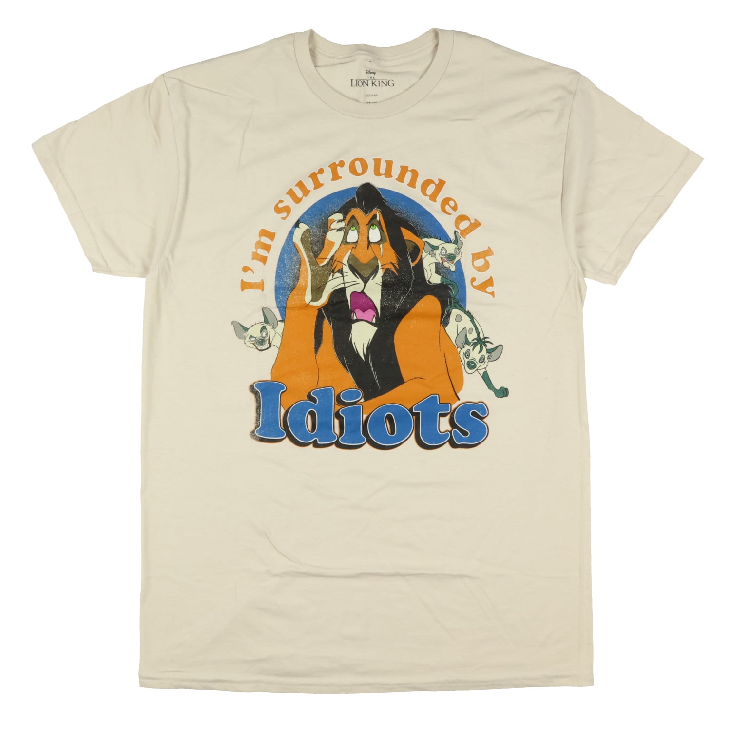 Disney The Lion King Shirt Men's Scar I'm Surrounded By Idiots Short ...