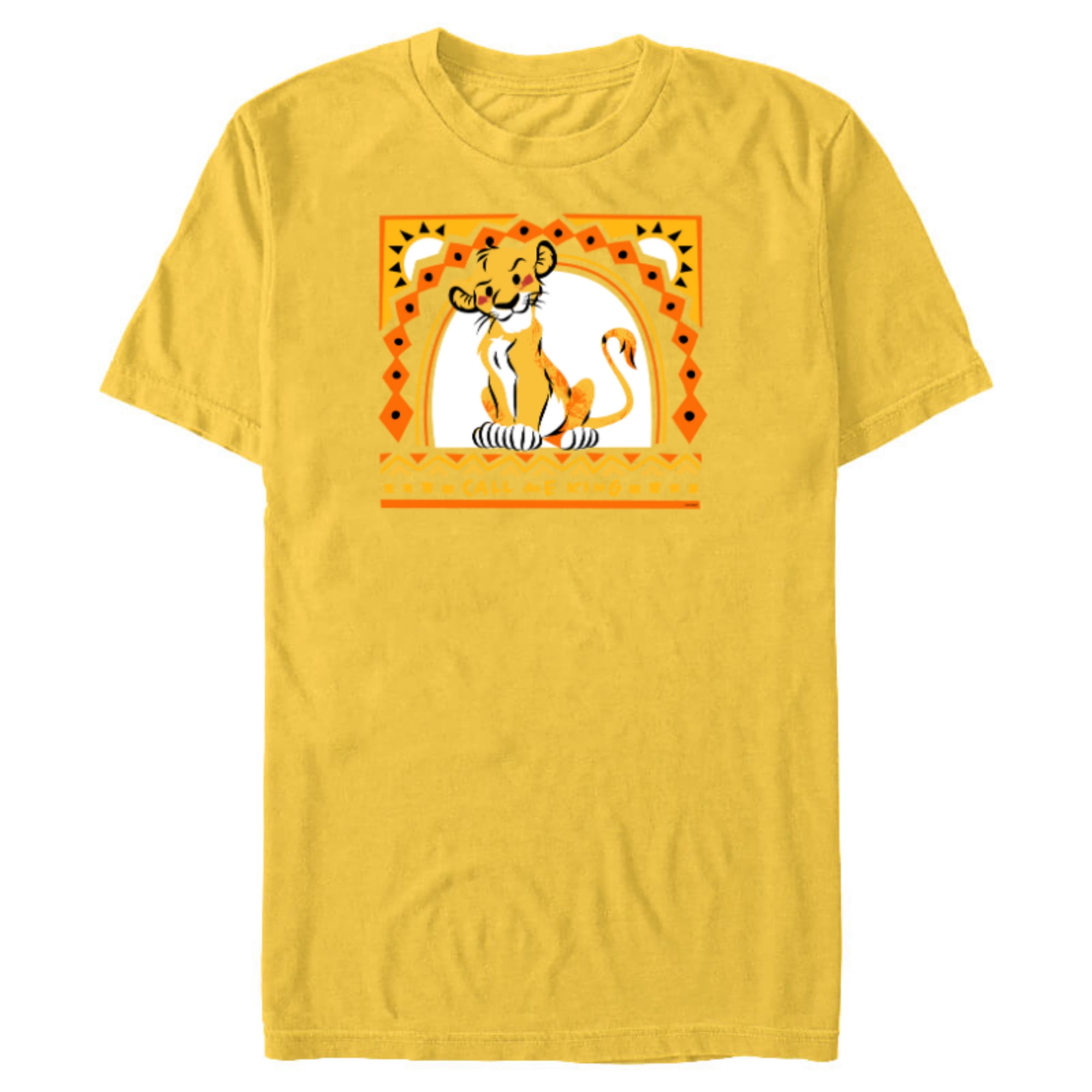 Disney The Lion King Simba Call Me King - Short Sleeve Blended T-Shirt ...