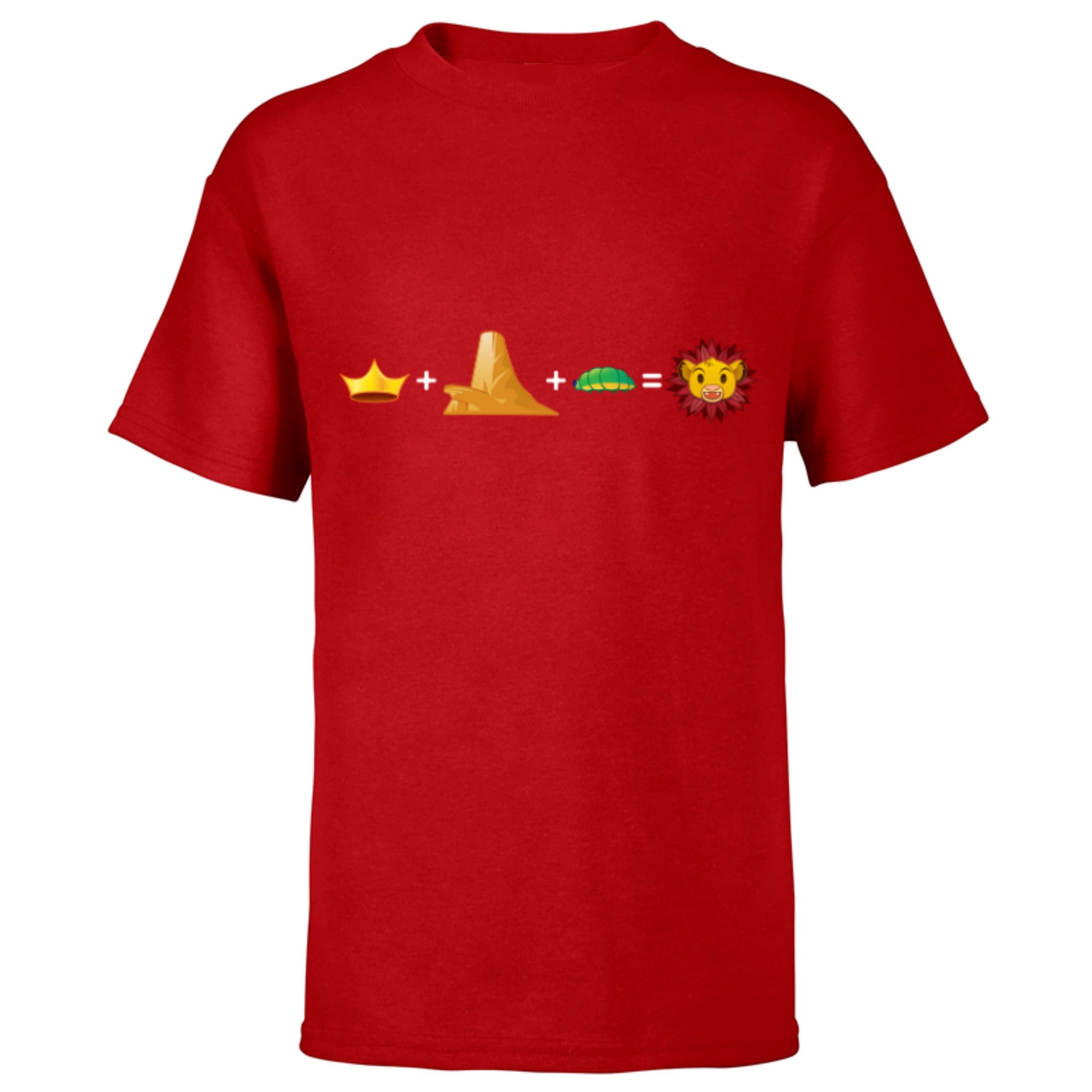 Disney The Lion King Simba Emoji Code Formula - Short Sleeve T-Shirt ...