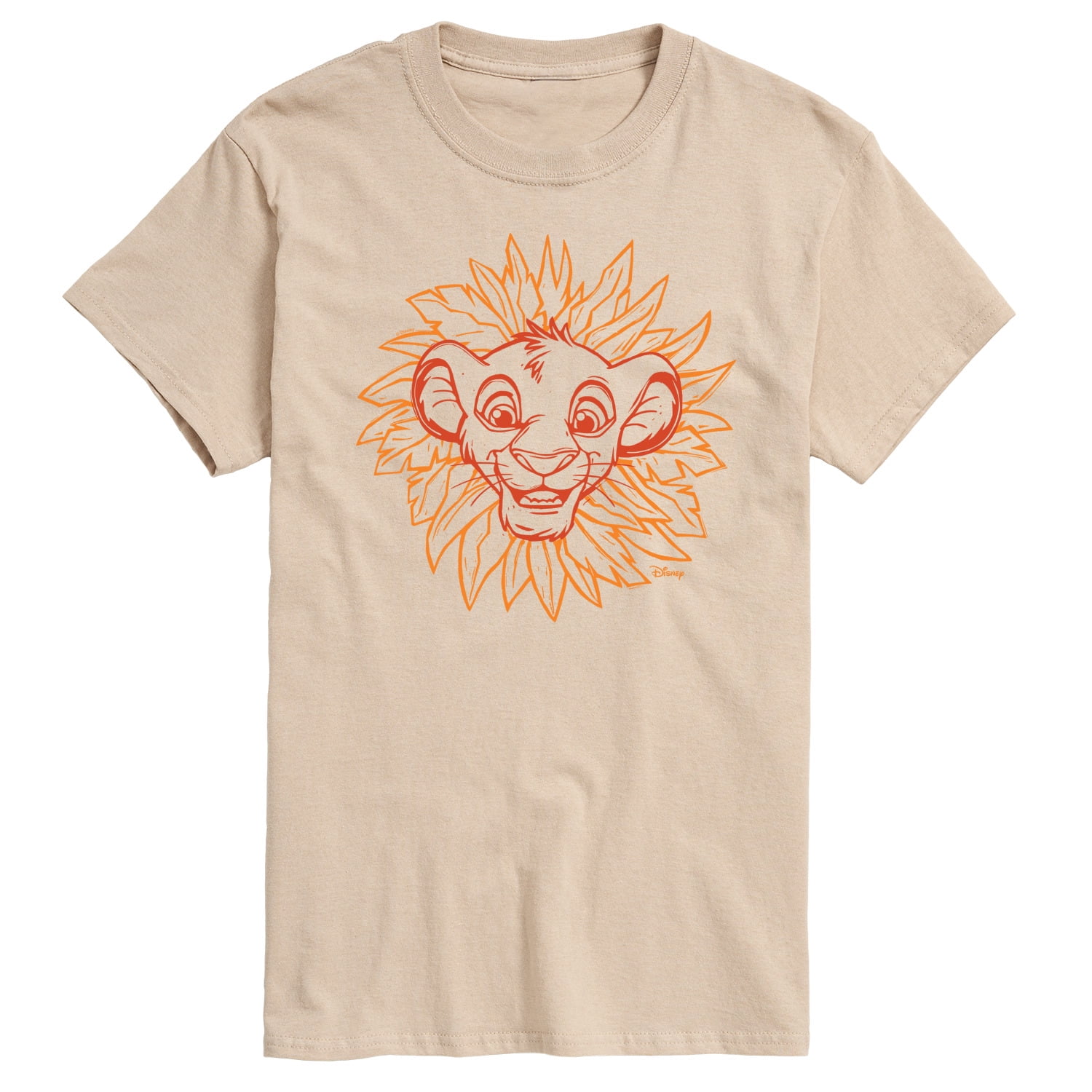Disney - The Lion King - Simba Linocut - Men's Short Sleeve Graphic T ...