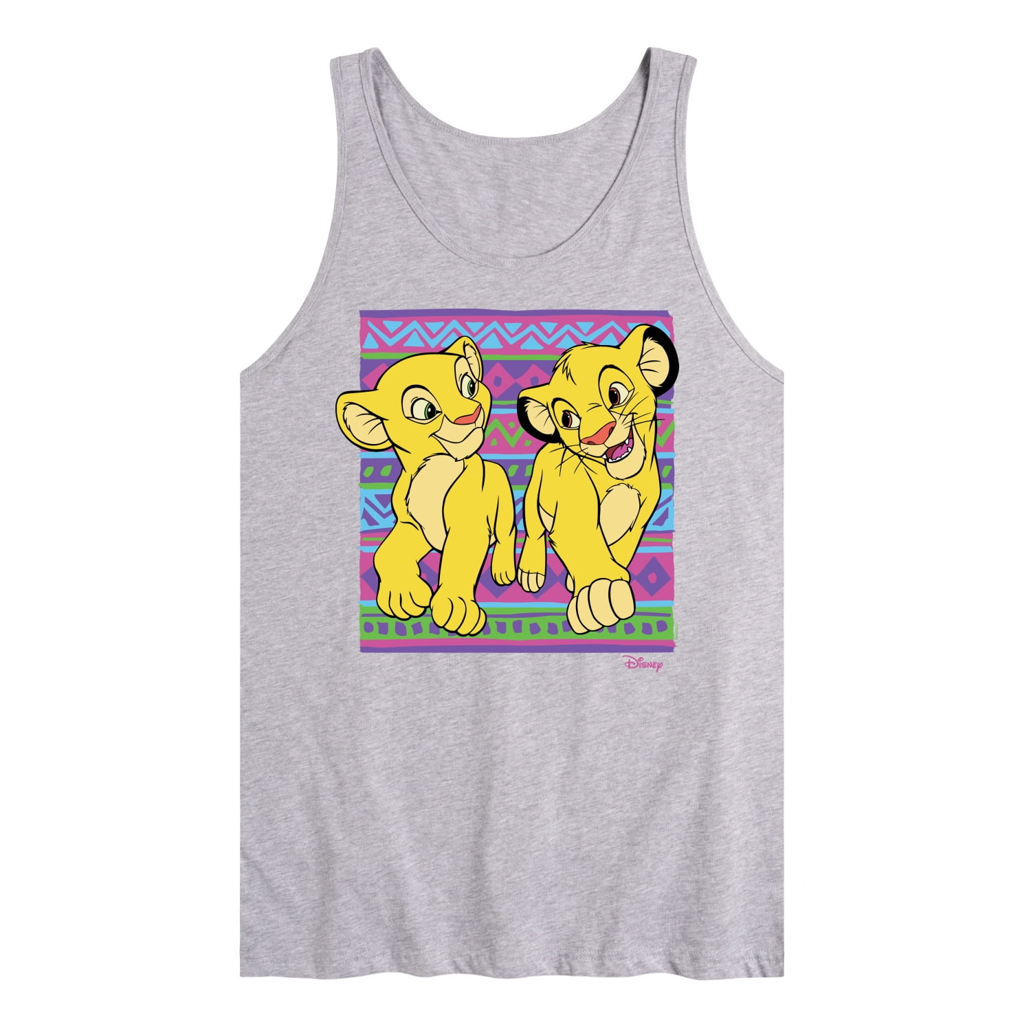 Disney - The Lion King - Simba Nala Pattern - Men's Jersey Tank Top ...