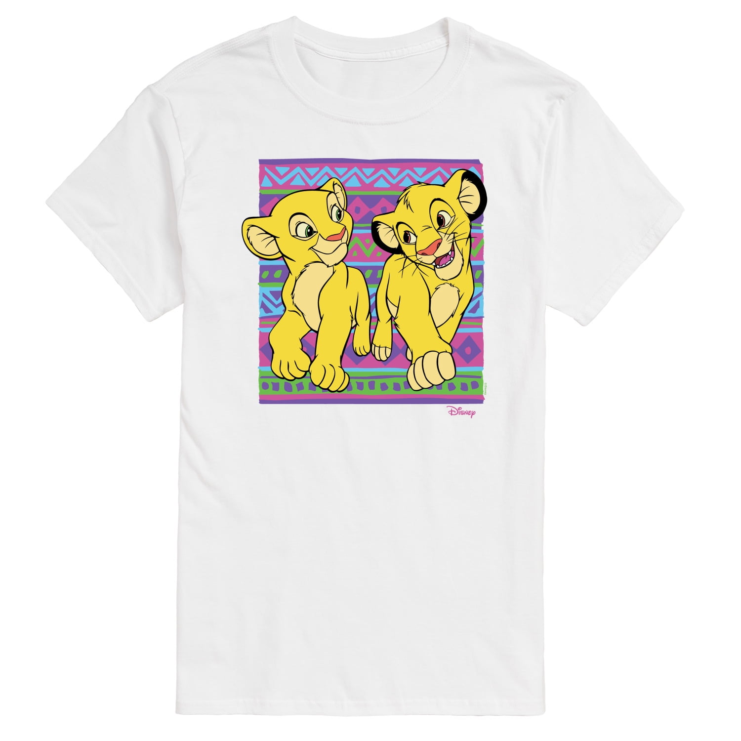 Disney - The Lion King - Simba Nala Pattern - Men's Short Sleeve ...