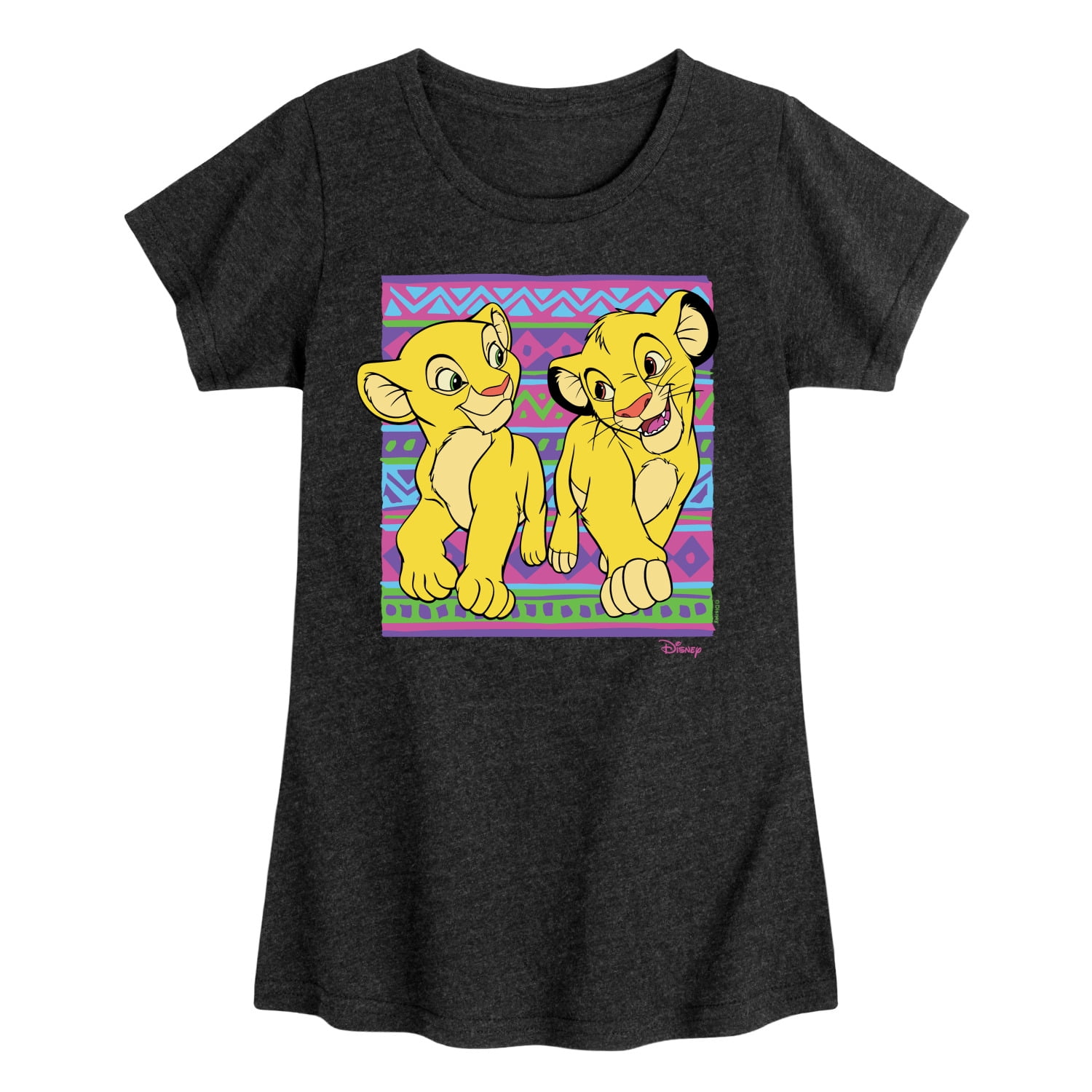 Disney - The Lion King - Simba Nala Pattern - Toddler & Youth Girls ...