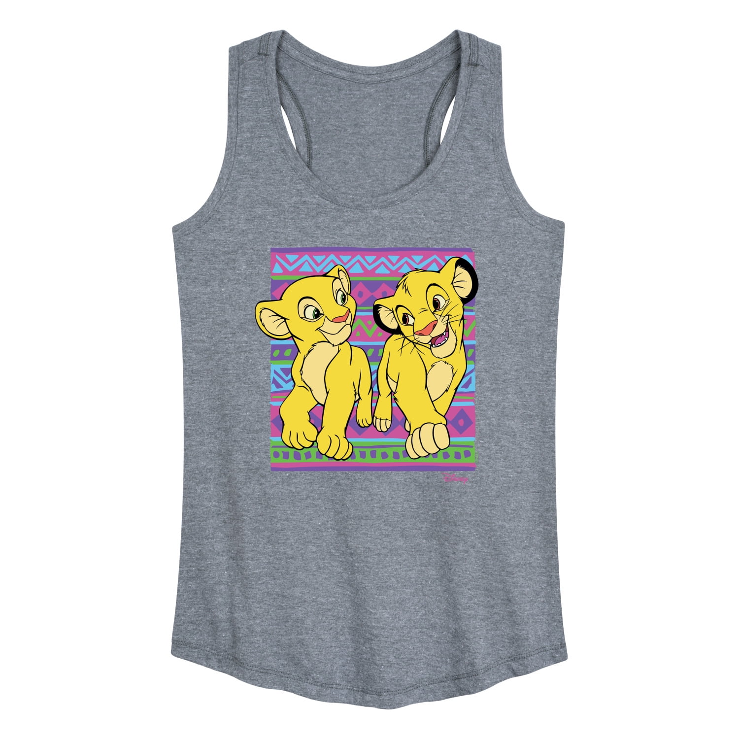 Disney - The Lion King - Simba Nala Pattern - Women's Racerback Tank ...