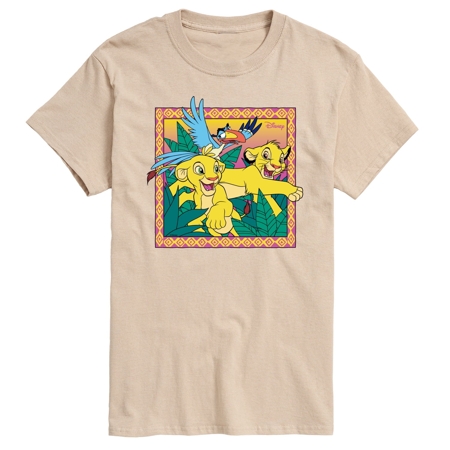Disney - The Lion King - Simba Nala Zazu - Men's Short Sleeve Graphic T ...