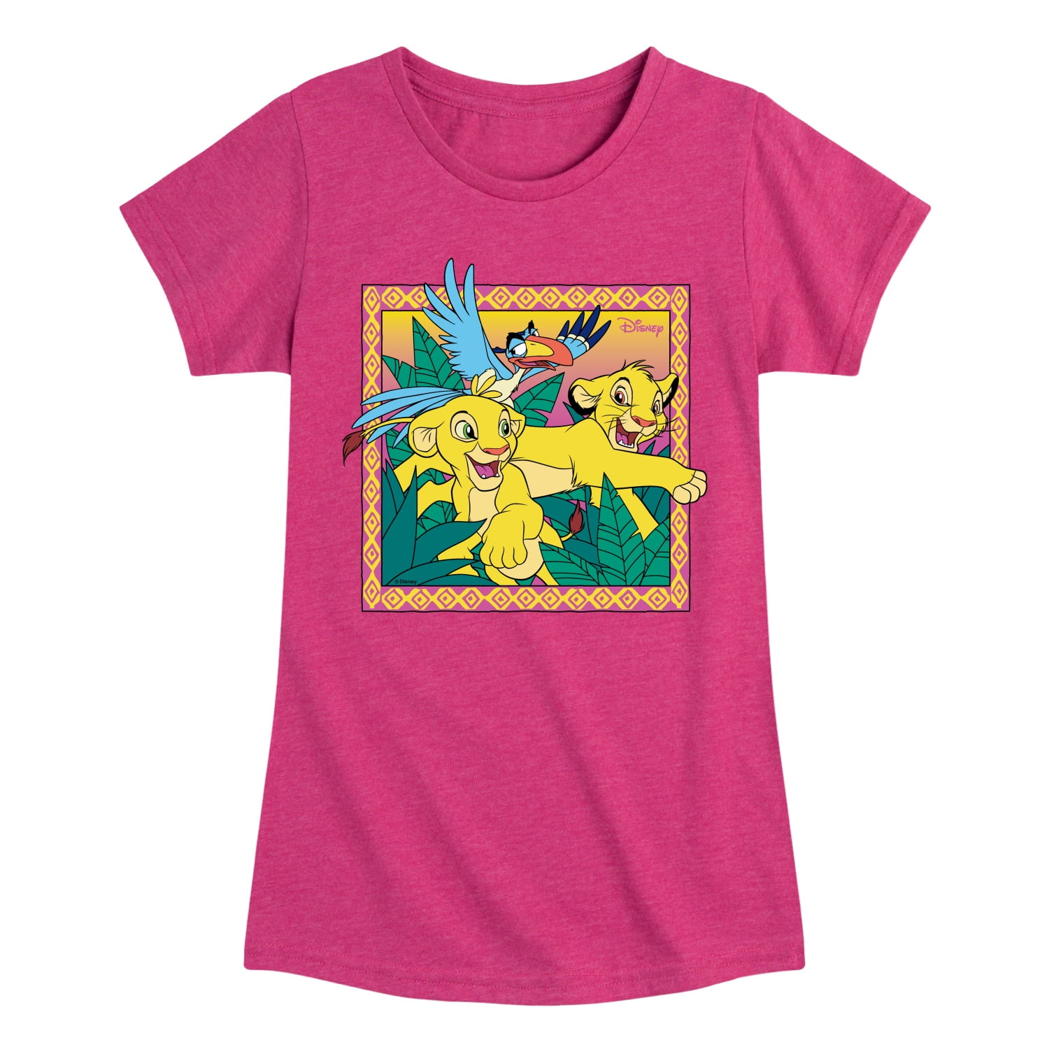 Disney - The Lion King - Simba Nala Zazu - Toddler & Youth Girls Raglan ...