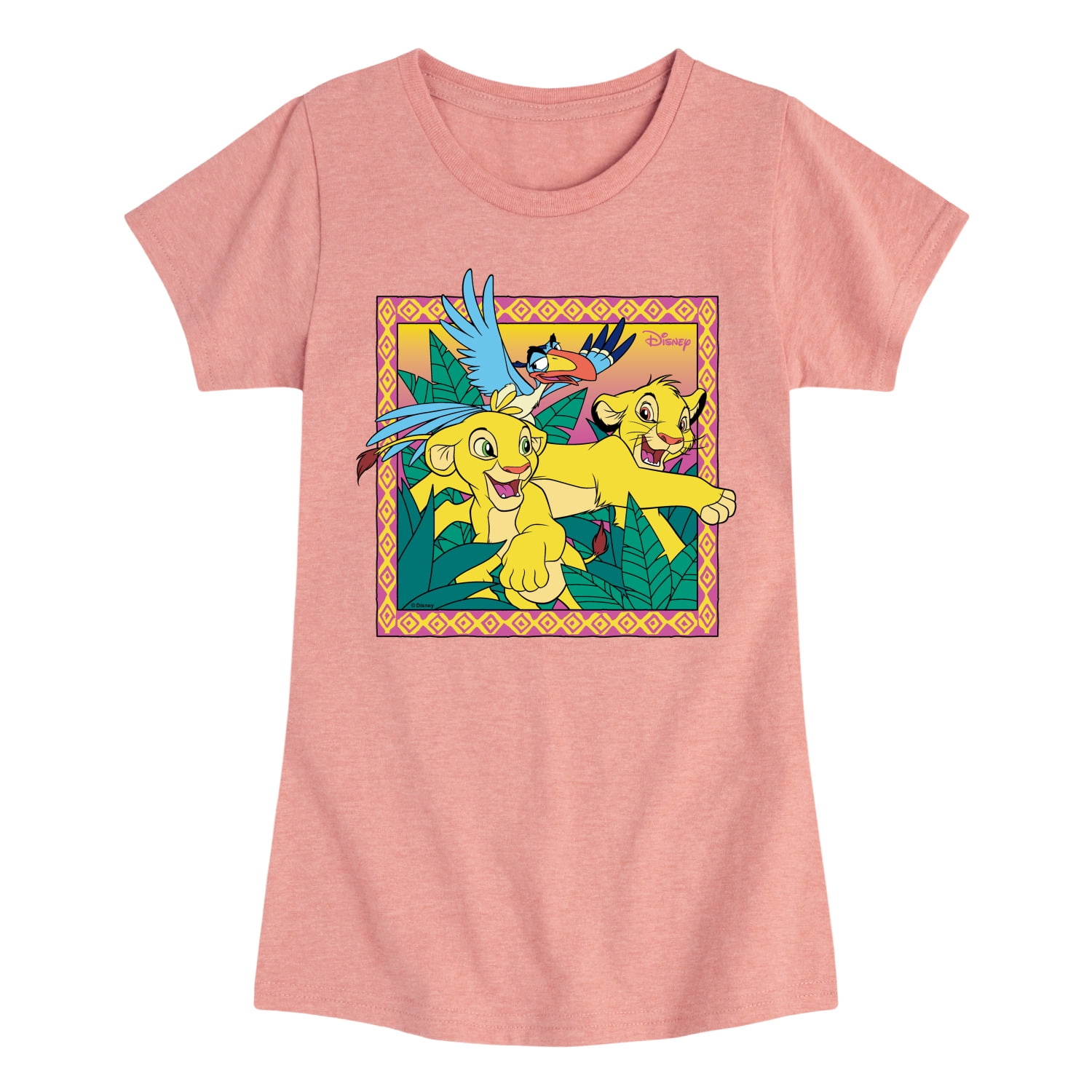 Disney - The Lion King - Simba Nala Zazu - Toddler & Youth Girls Raglan ...