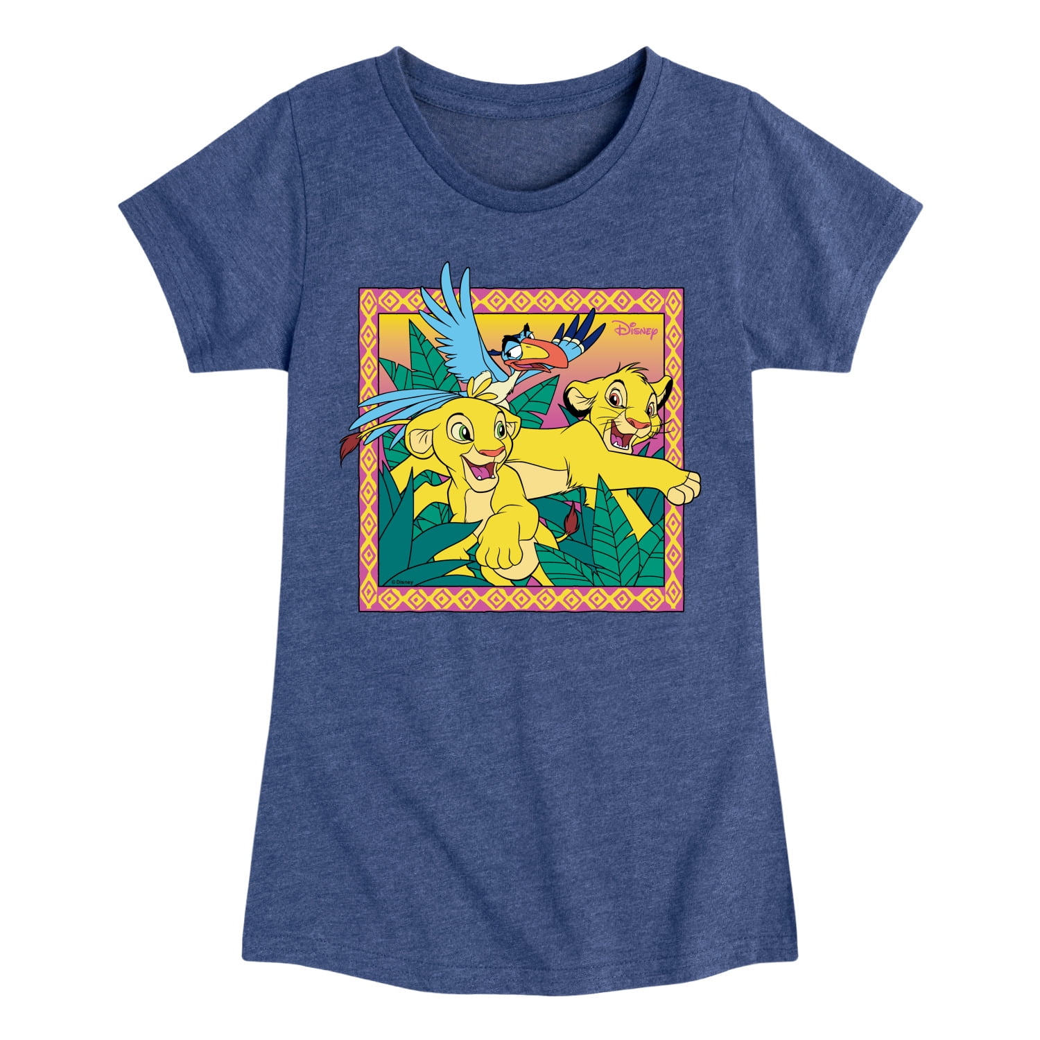 Disney - The Lion King - Simba Nala Zazu - Toddler & Youth Girls Raglan ...