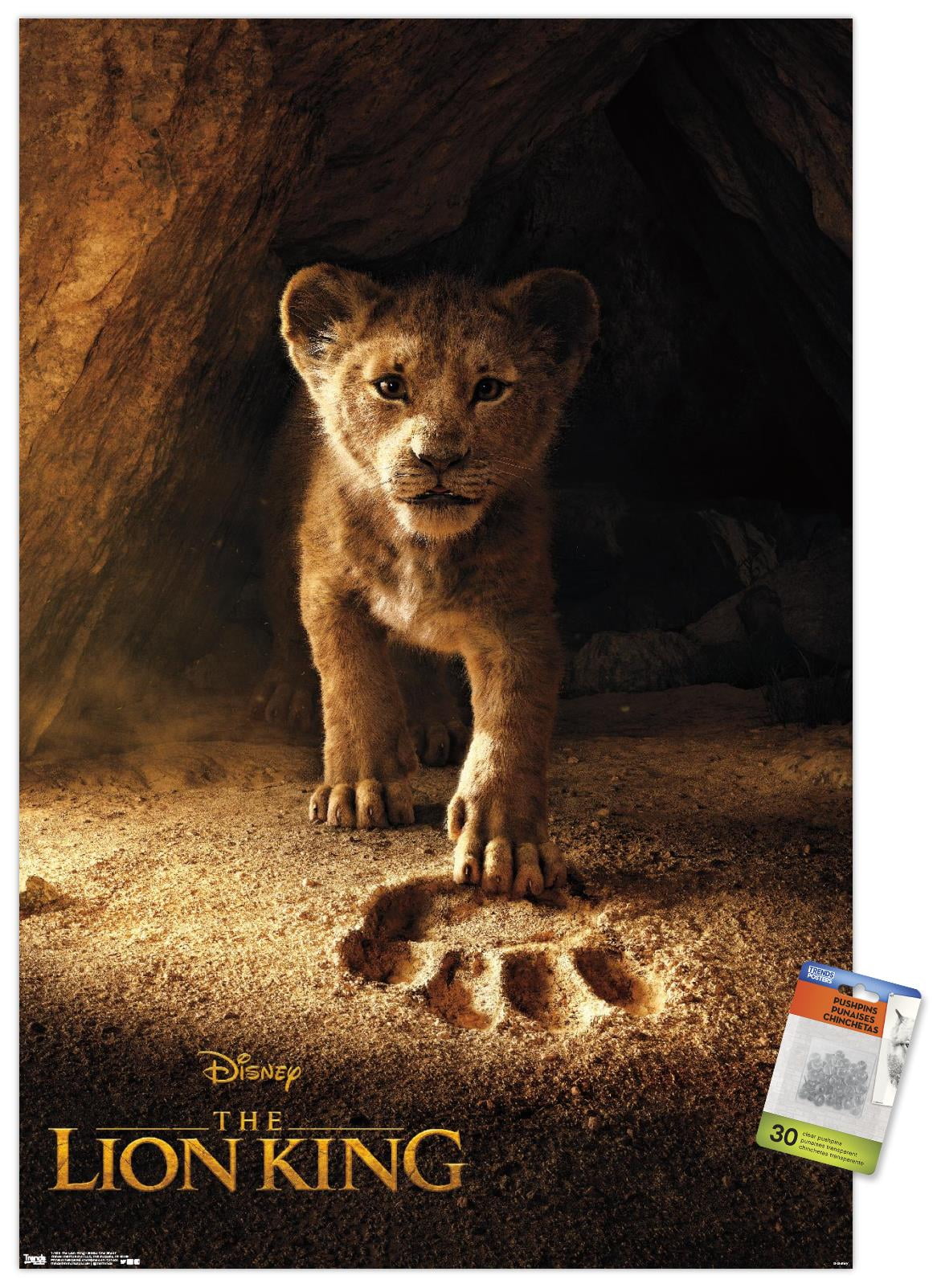 Disney The Lion King - Simba One Sheet Wall Poster with Push Pins, 22. ...