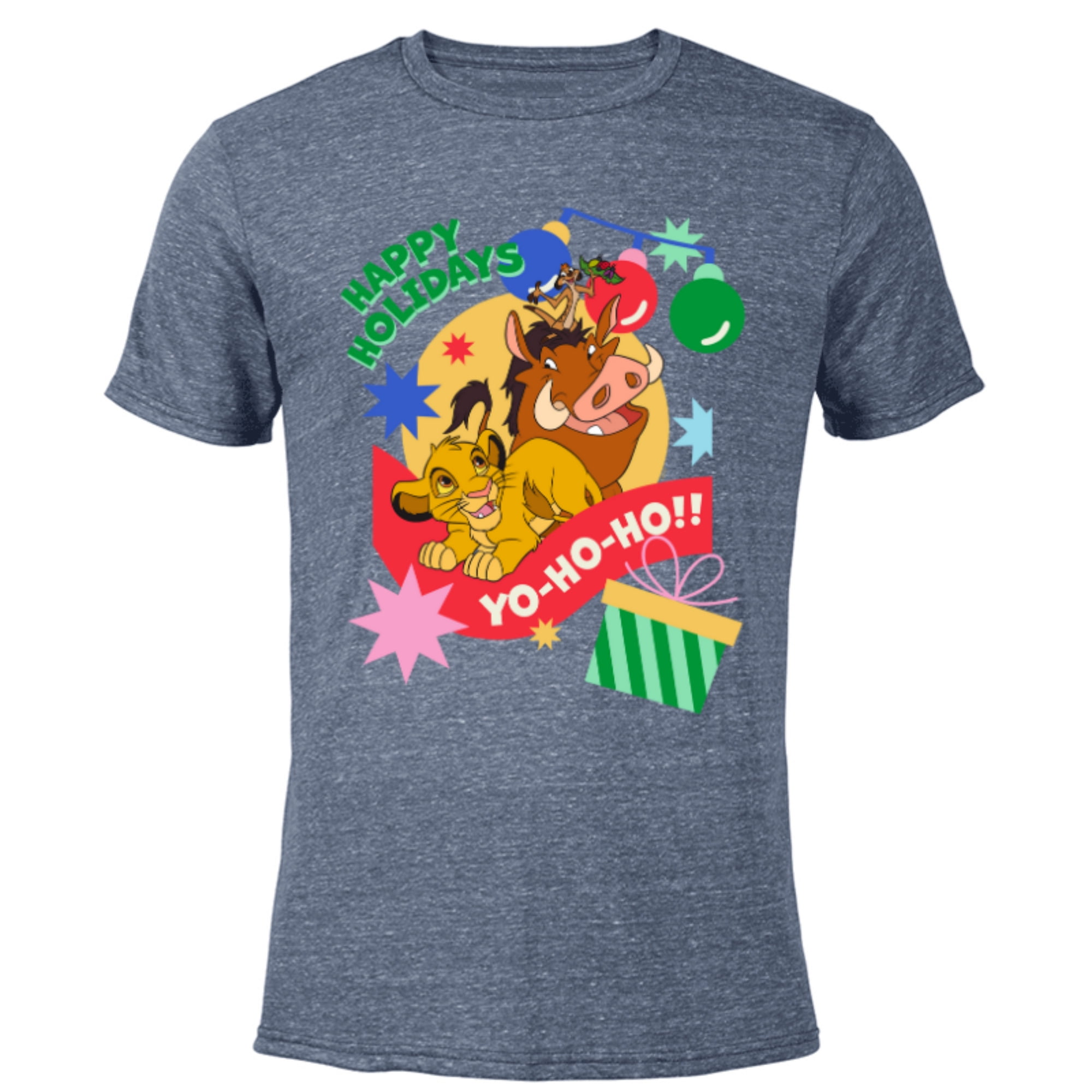 Disney The Lion King Simba Timon Pumbaa Happy Holidays - Short Sleeve ...