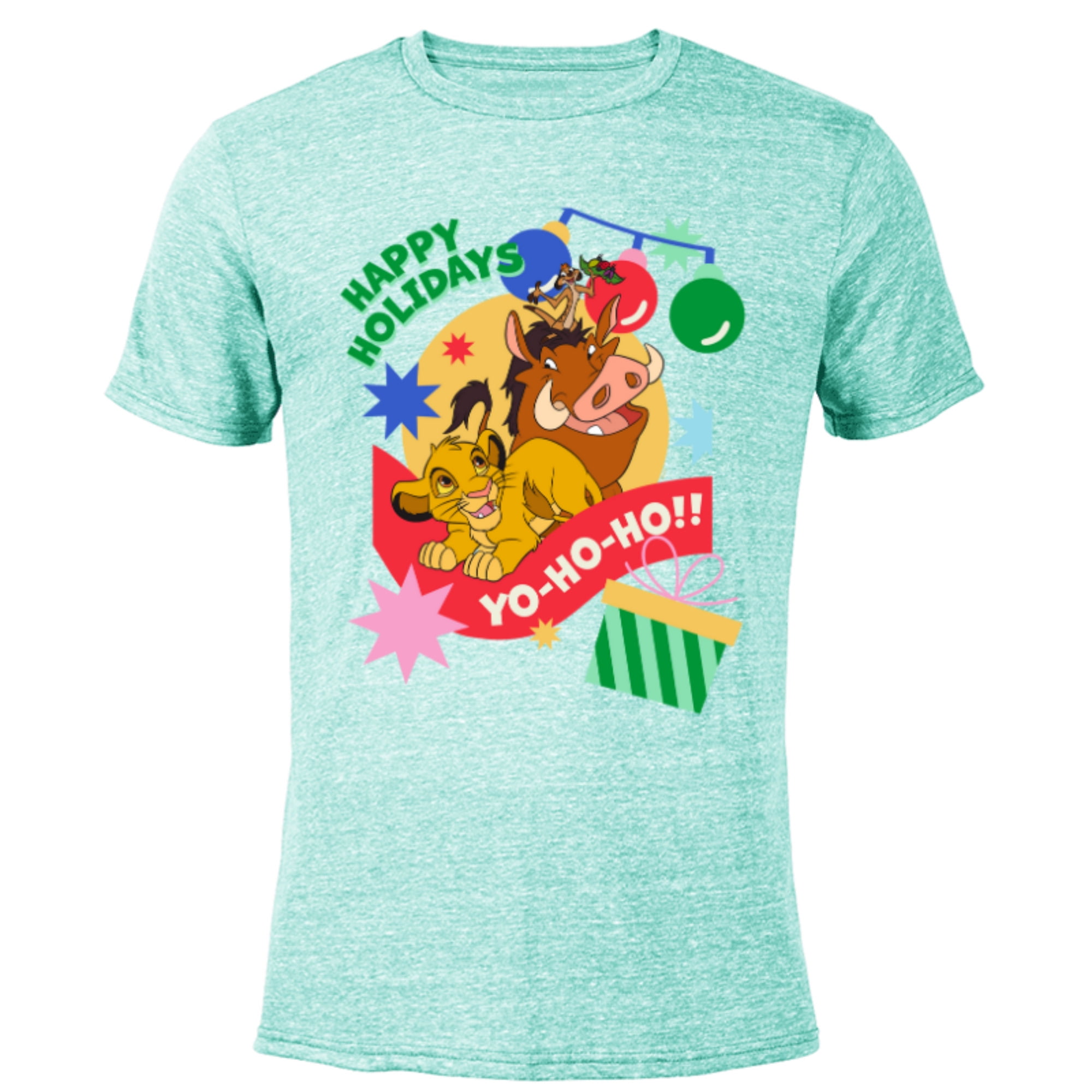 Disney The Lion King Simba Timon Pumbaa Happy Holidays - Short Sleeve ...