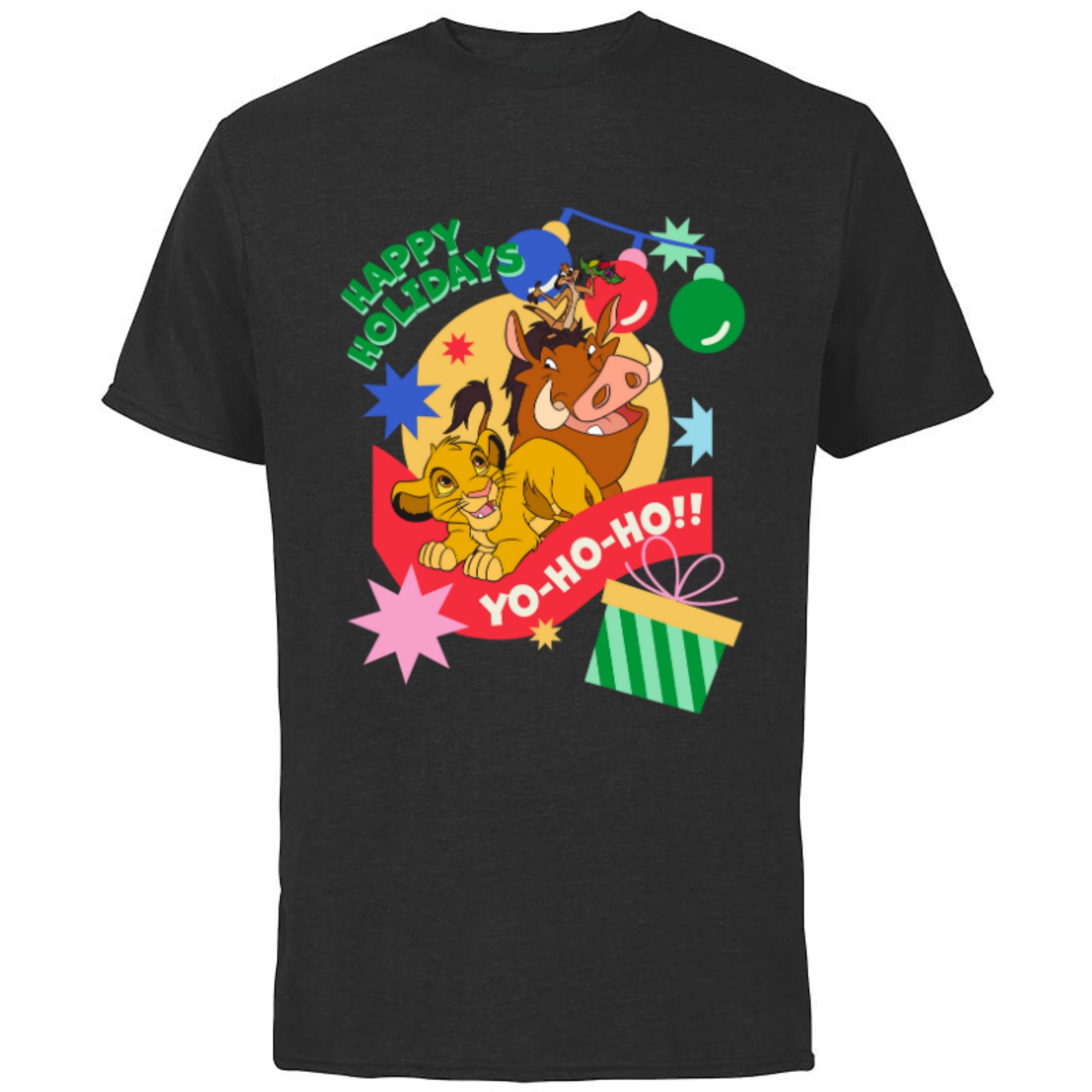 Disney The Lion King Simba Timon Pumbaa Happy Holidays - Short Sleeve ...