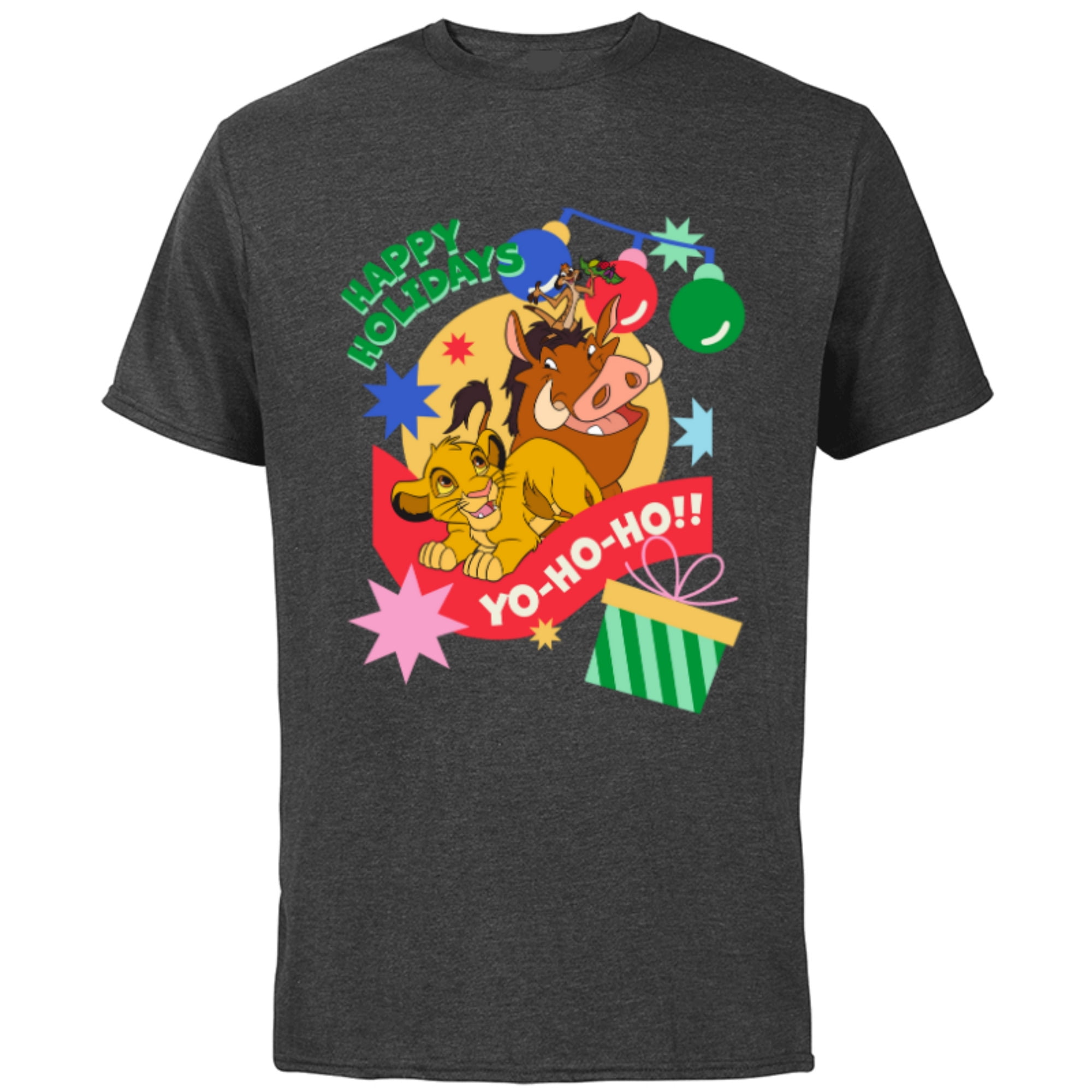 Disney The Lion King Simba Timon Pumbaa Happy Holidays - Short Sleeve ...