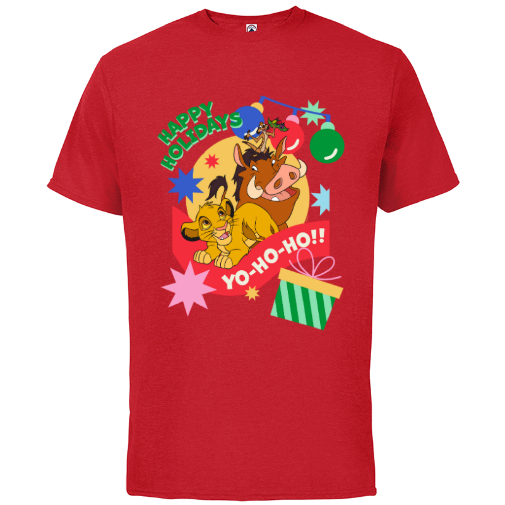 Disney The Lion King Simba Timon Pumbaa Happy Holidays - Short Sleeve ...