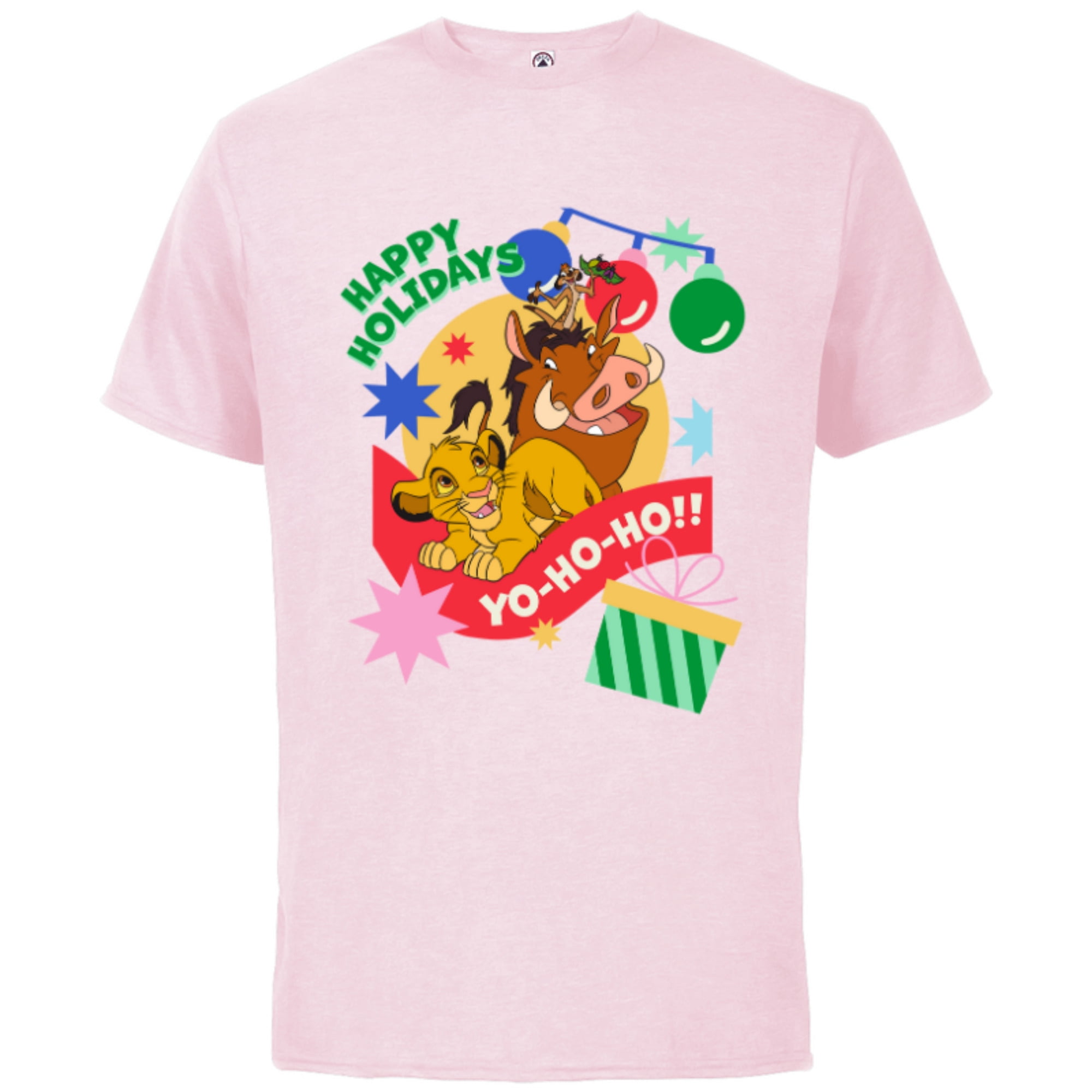 Disney The Lion King Simba Timon Pumbaa Happy Holidays - Short Sleeve ...