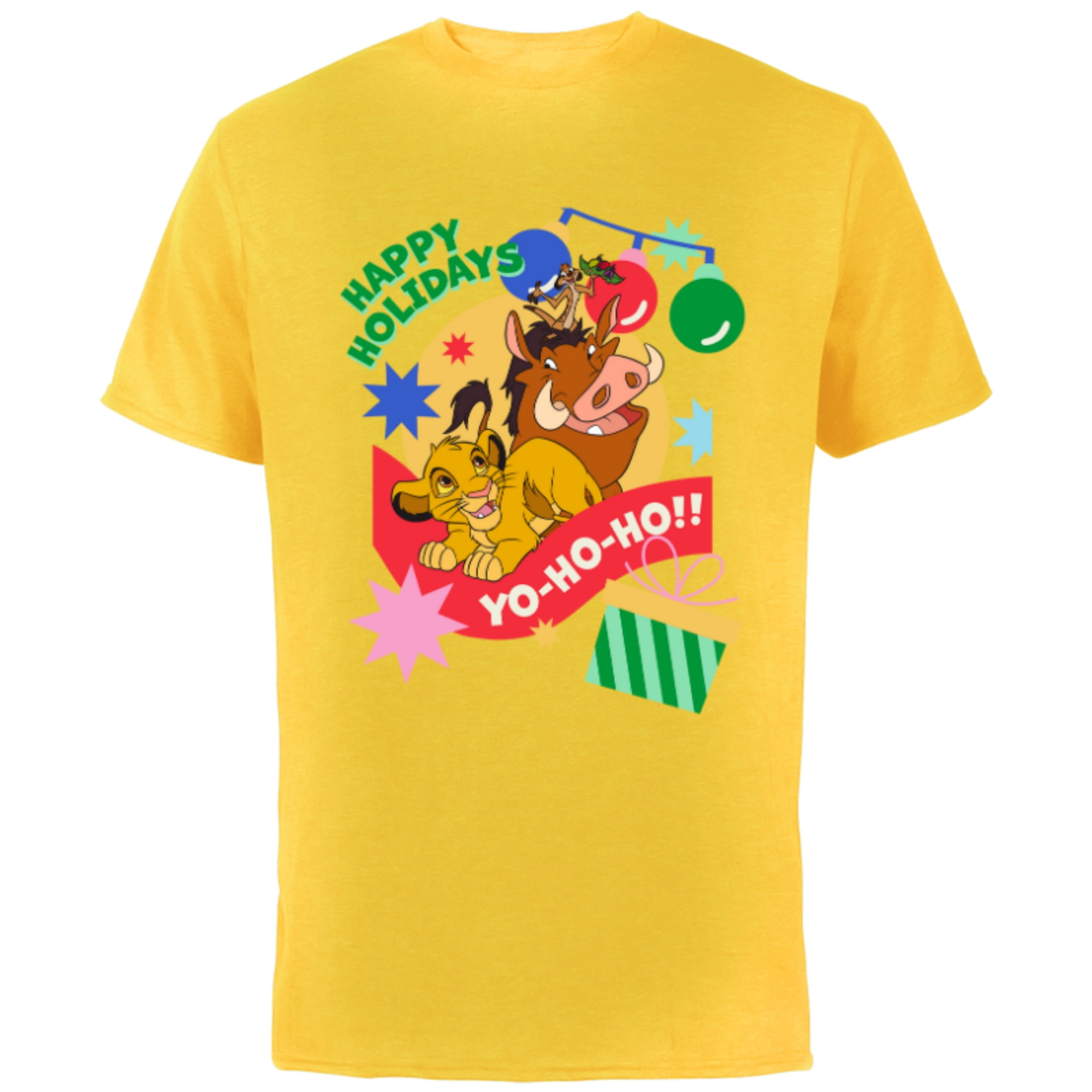 Disney The Lion King Simba Timon Pumbaa Happy Holidays - Short Sleeve ...