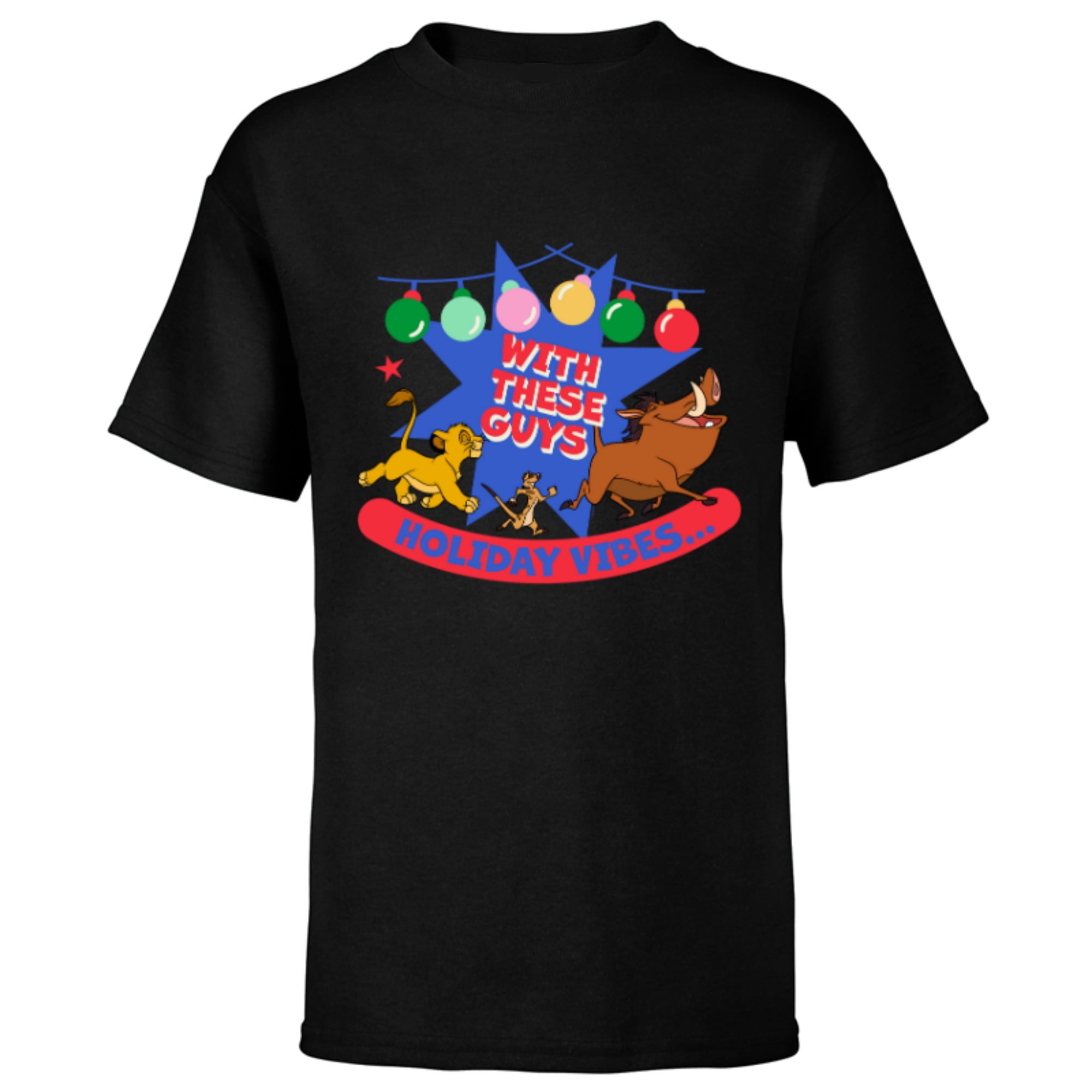 Disney The Lion King Simba Timon Pumbaa Holiday Vibes - Short Sleeve T ...