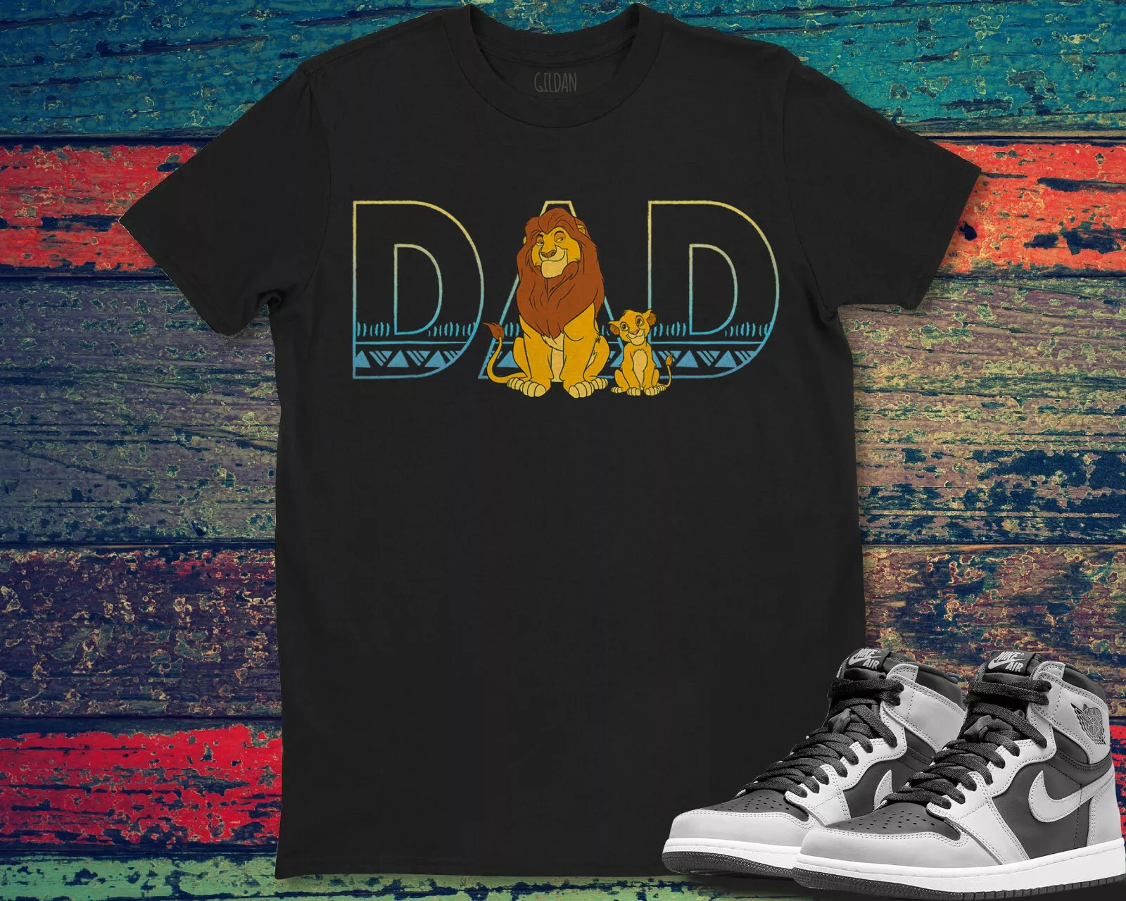 Disney The Lion King Simba and Mufasa Dad Unisex T-shirt Shirt ...