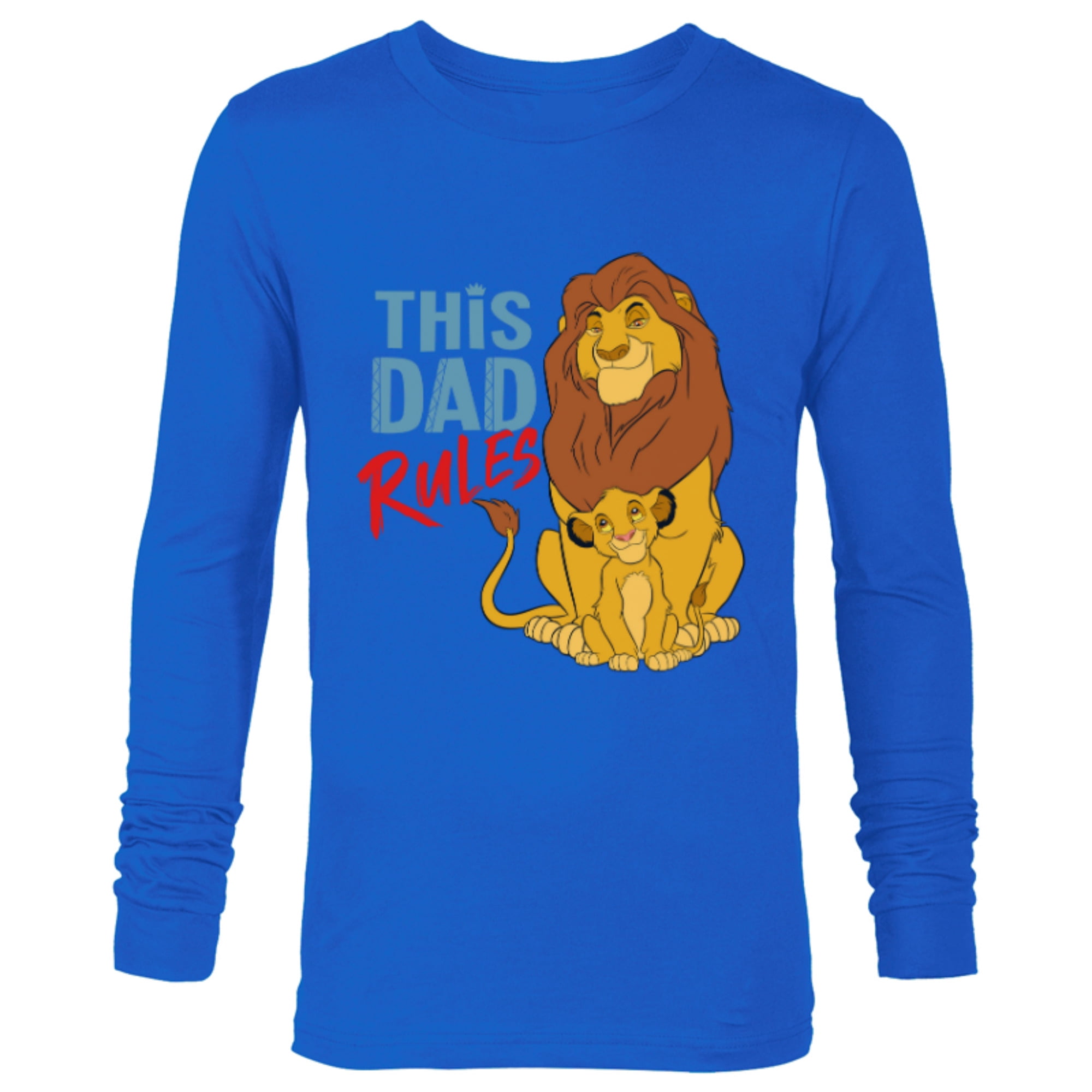 Disney The Lion King Simba and Mufasa This Dad Rules - Long Sleeve T ...