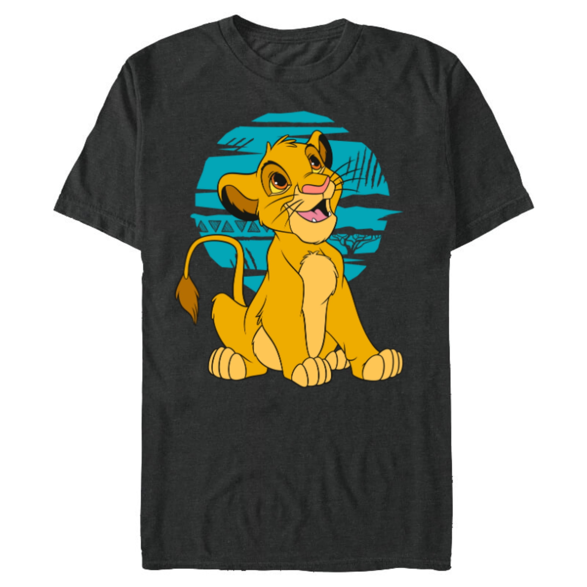 Disney The Lion King Young Simba Happy Blue Retro - Short Sleeve ...