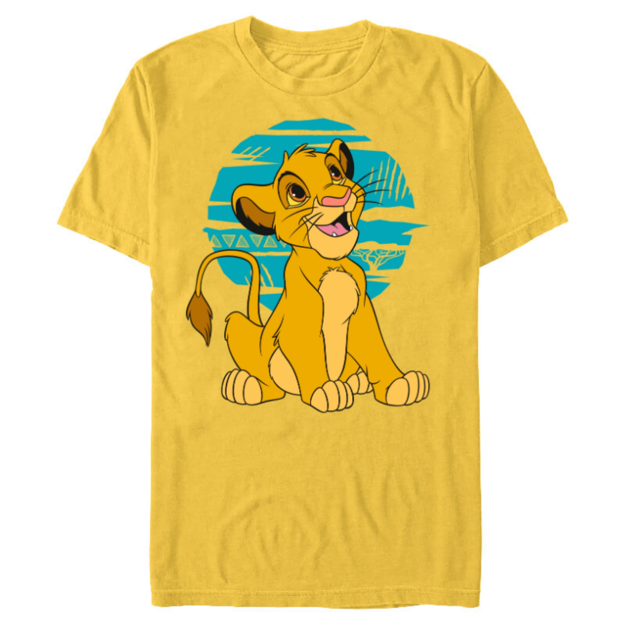 Disney The Lion King Young Simba Happy Blue Retro - Short Sleeve ...