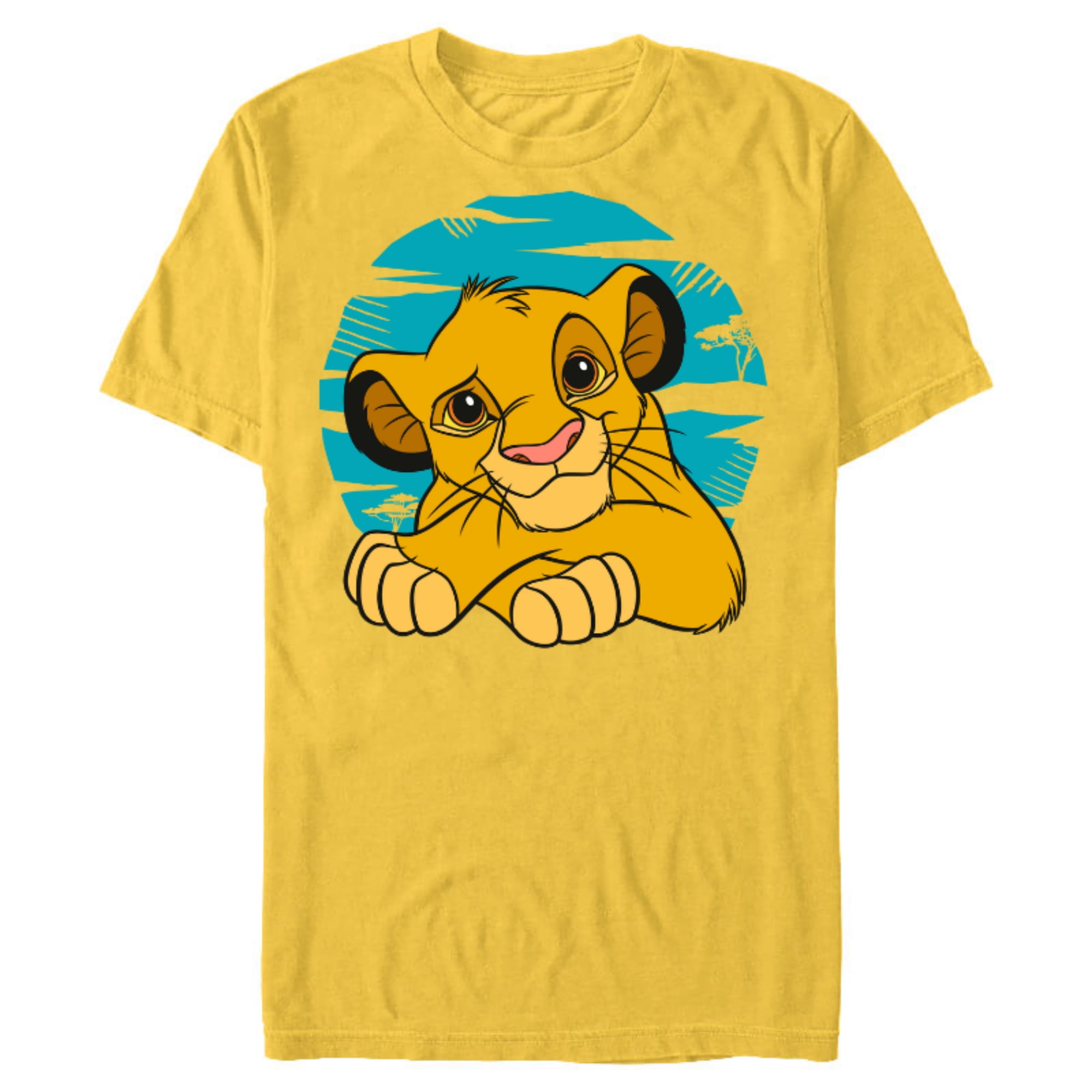 Disney The Lion King Young Simba Resting Blue 90s - Short Sleeve ...