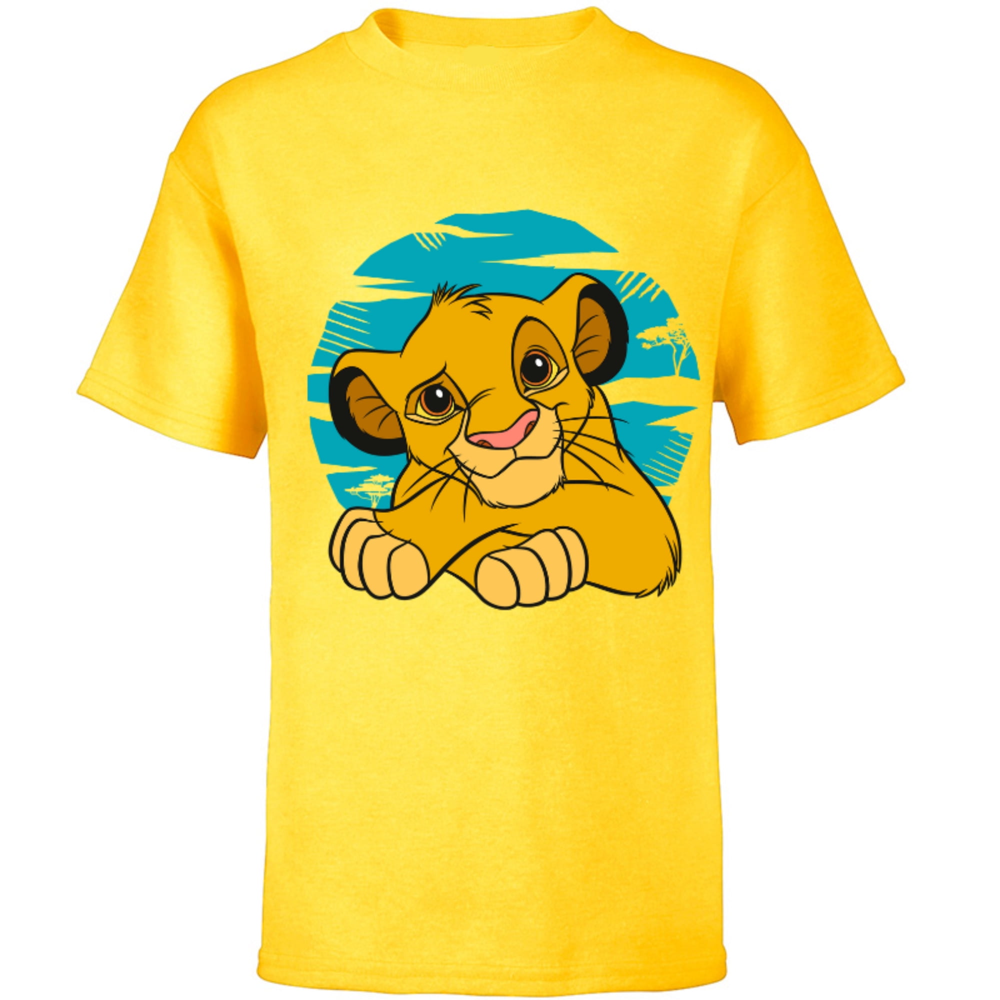 Disney The Lion King Young Simba Resting Blue 90s - Short Sleeve T ...