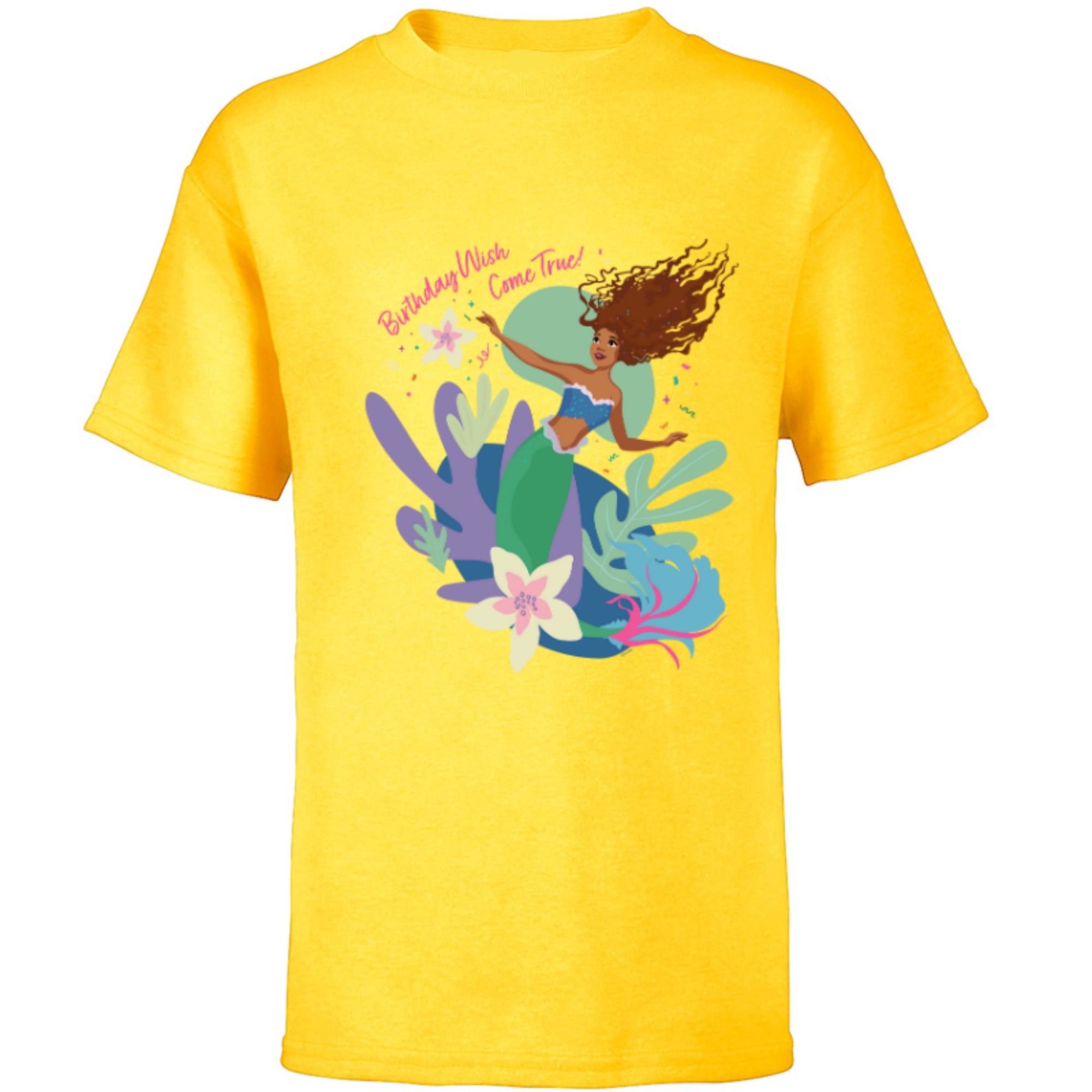 Disney The Little Mermaid Ariel Birthday Wish Come True - Short Sleeve ...