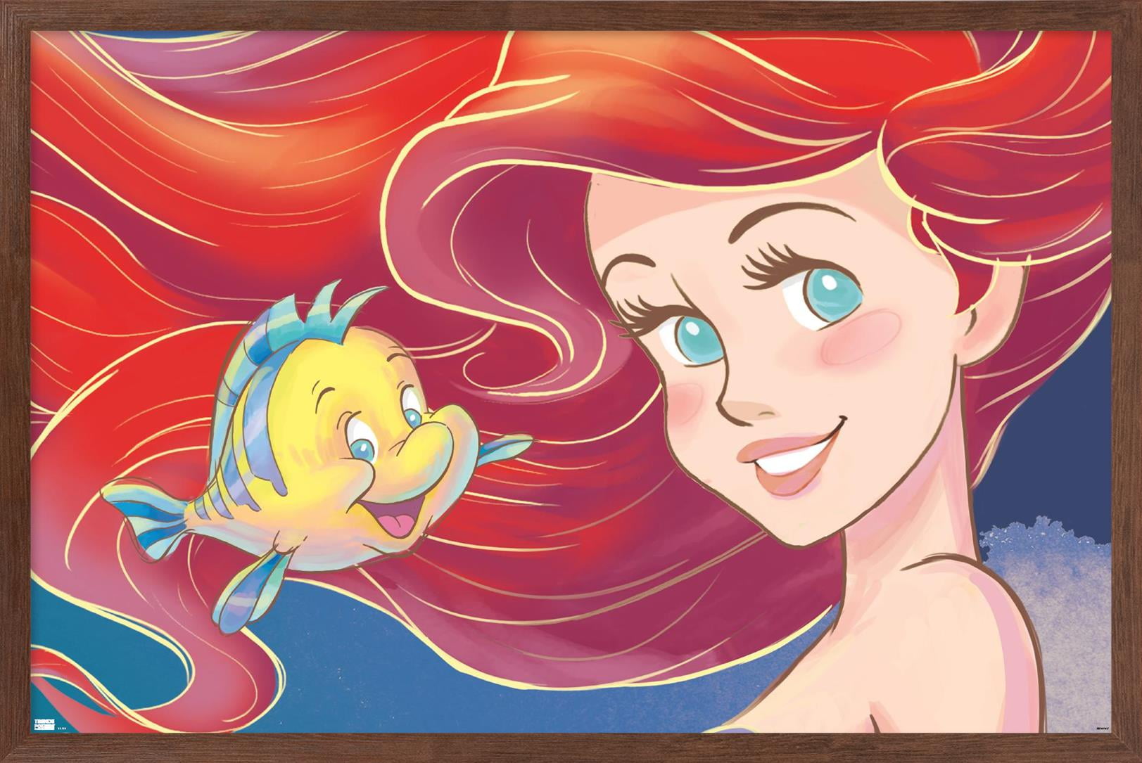 Flounder Painting Ariel