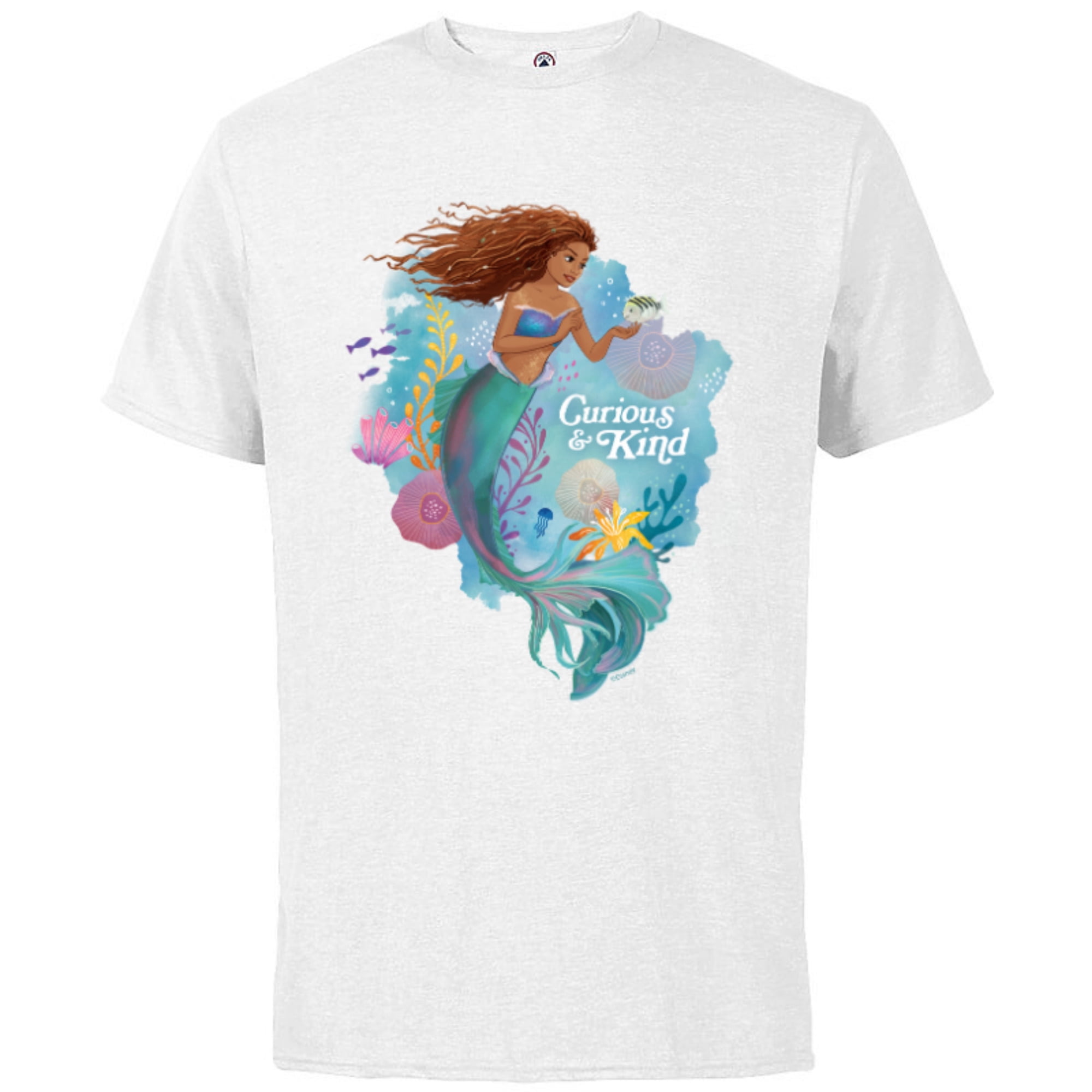 Disney The Little Mermaid Ariel Curious & Kind - Short Sleeve Cotton T ...