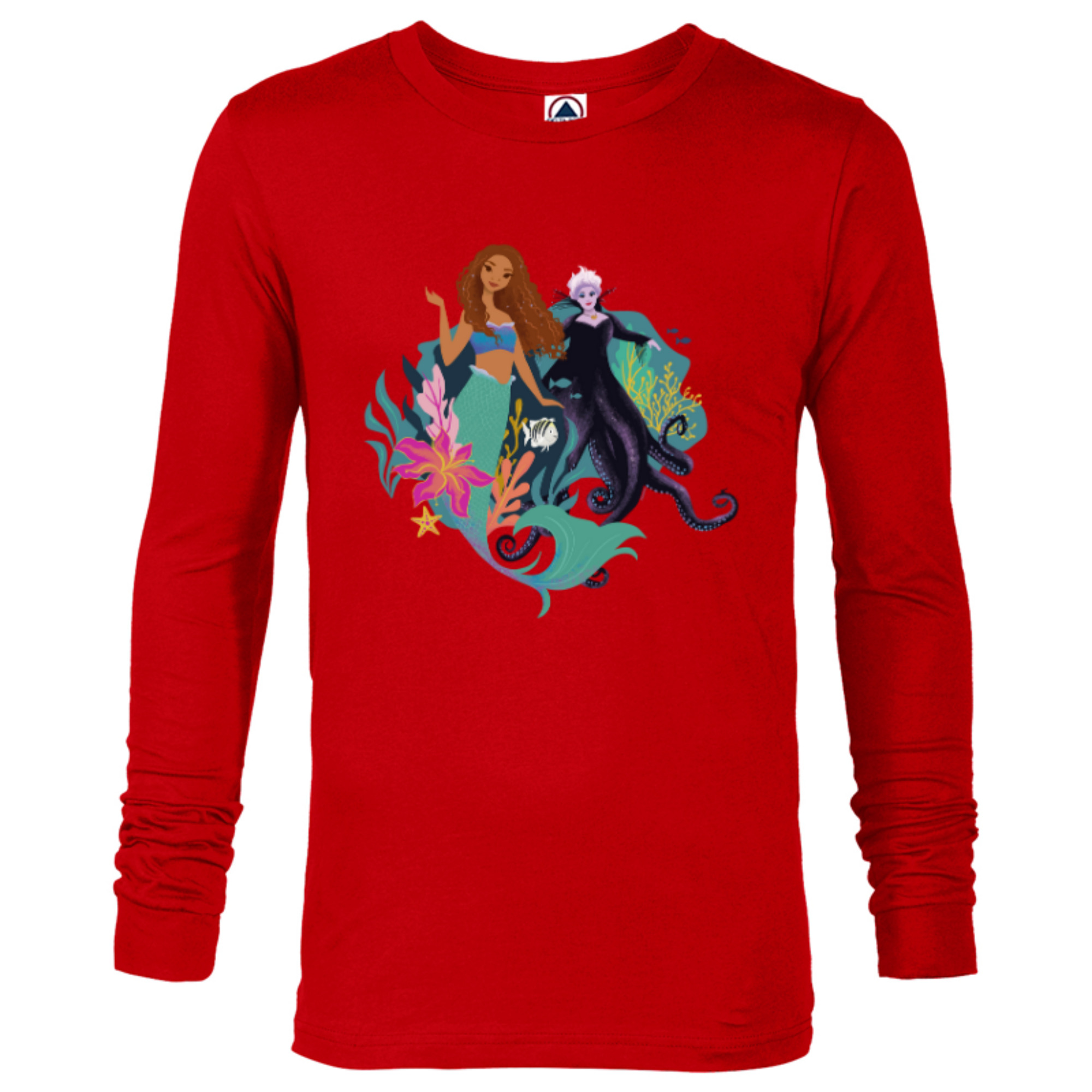 Disney The Little Mermaid Ariel, Flounder and Ursula - Long Sleeve T ...