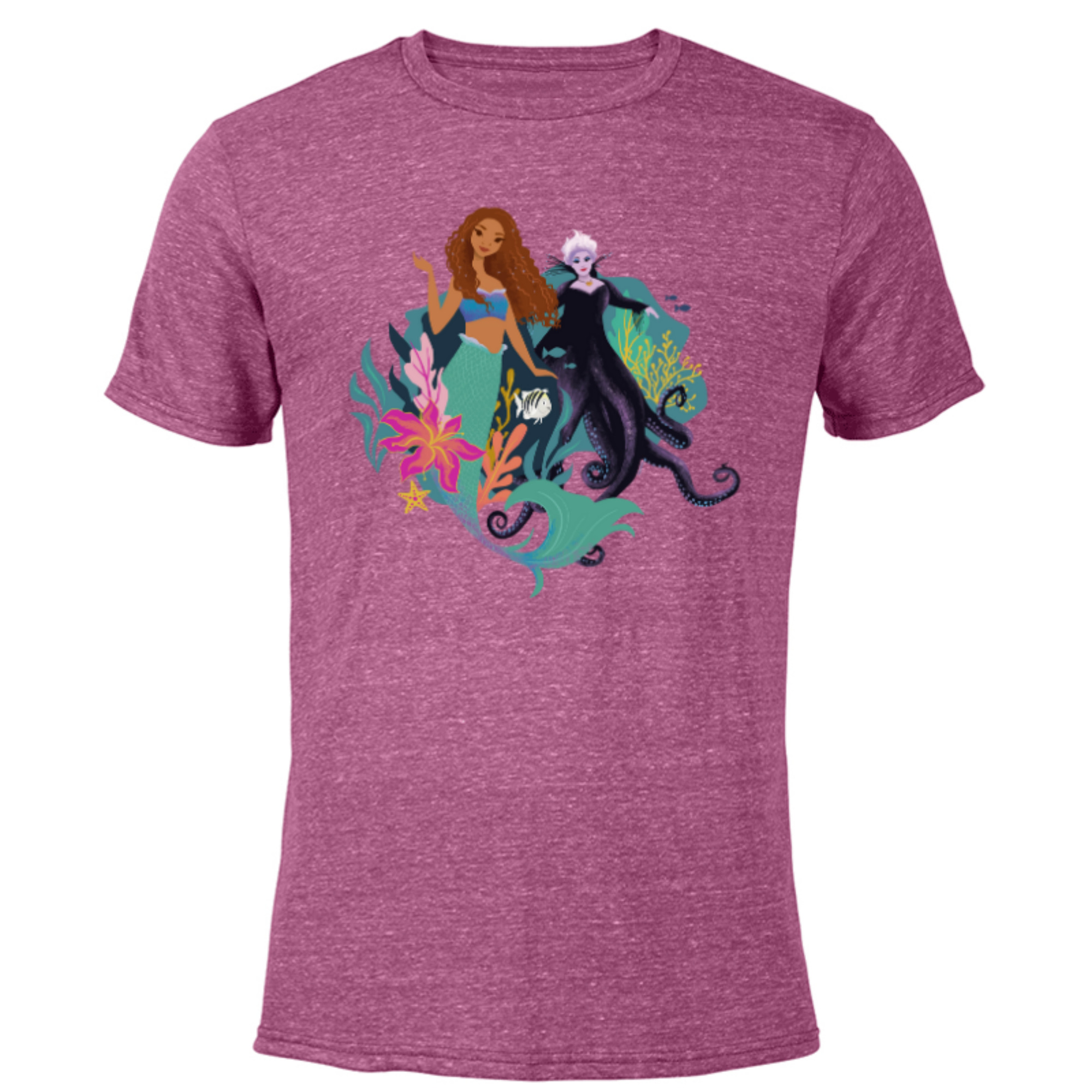 Disney The Little Mermaid Ariel, Flounder and Ursula - Short Sleeve ...