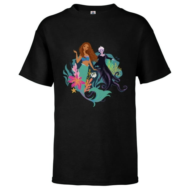 Disney The Little Mermaid Ariel, Flounder and Ursula - Short Sleeve T ...