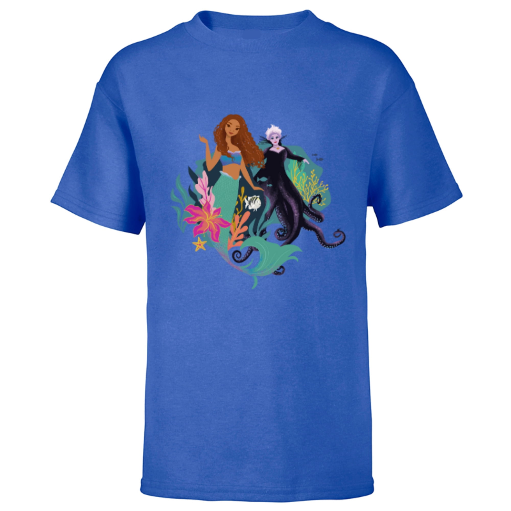 Disney The Little Mermaid Ariel, Flounder and Ursula - Short Sleeve T ...