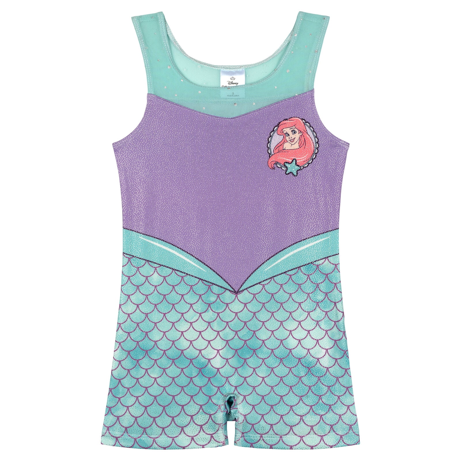 Disney The Little Mermaid Ariel Gymnastics Leotard Romper Toddler to ...