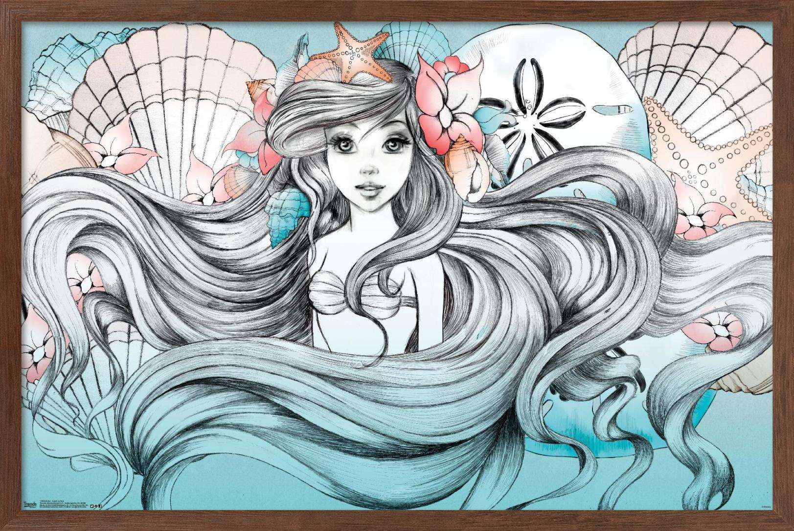 Disney The Little Mermaid - Ariel - Land or Sea Wall Poster, 14.725" x ...