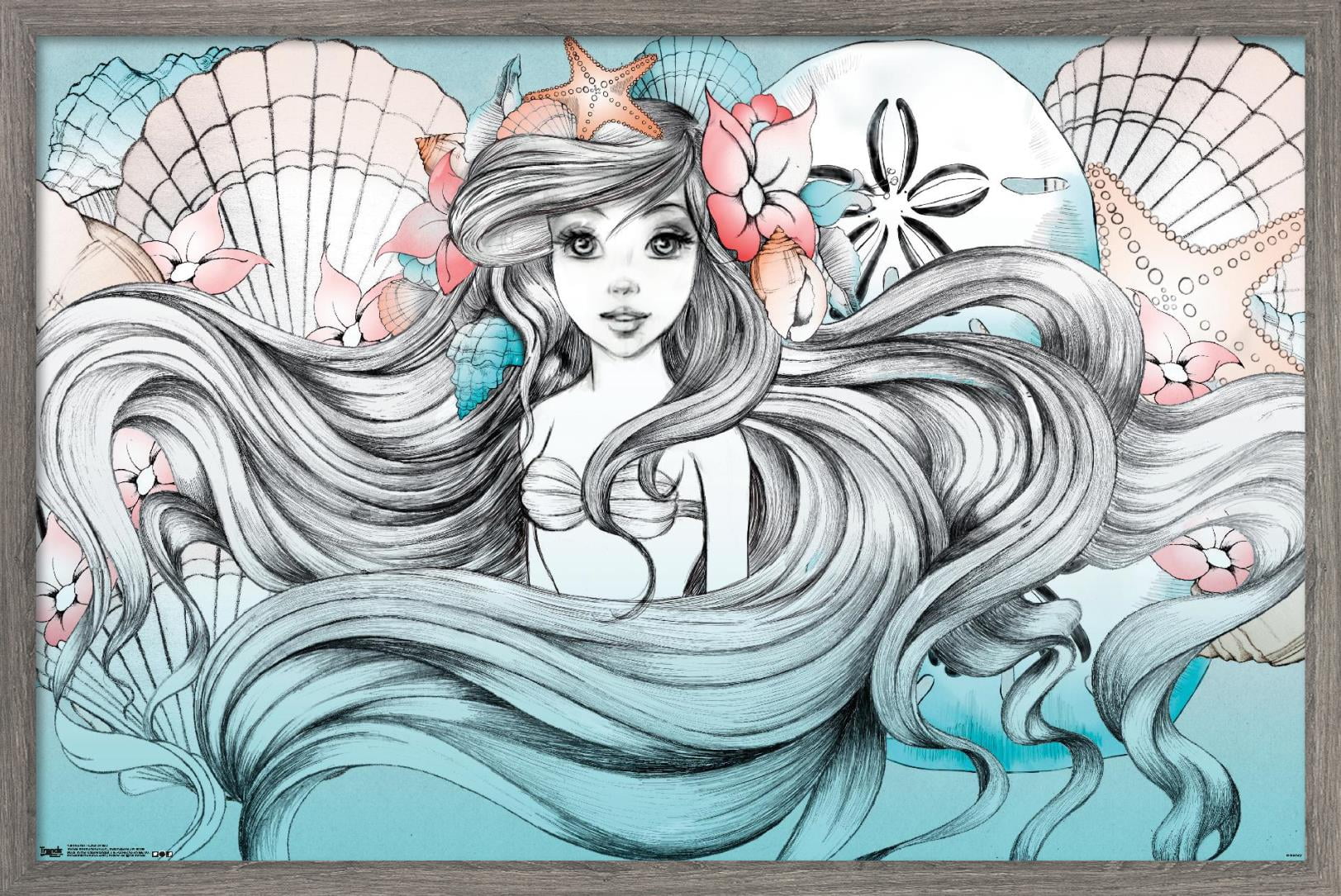 Disney The Little Mermaid - Ariel - Land or Sea Wall Poster, 14.725" x ...