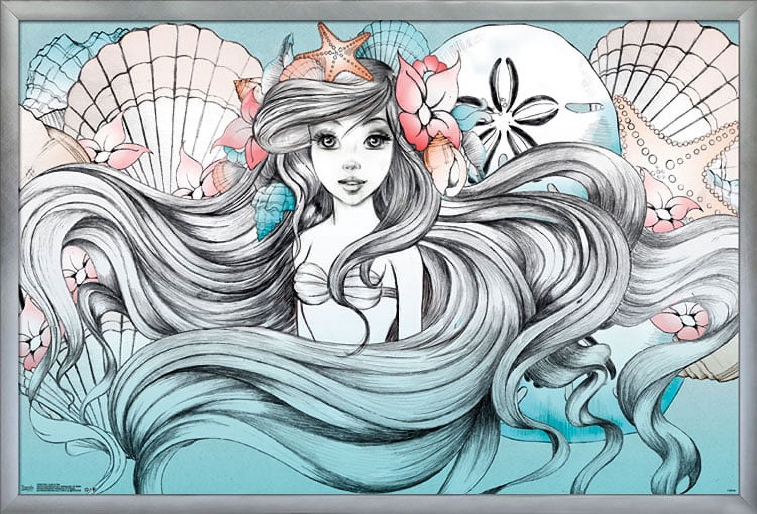 Disney The Little Mermaid - Ariel - Land or Sea Wall Poster, 22.375" x ...