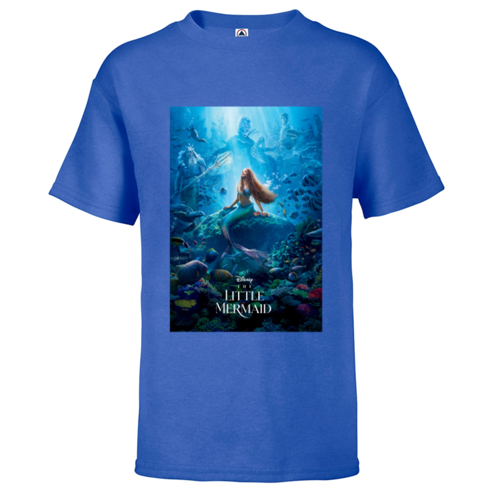 Disney The Little Mermaid Ariel Live-Action Movie Poster - Short Sleeve ...