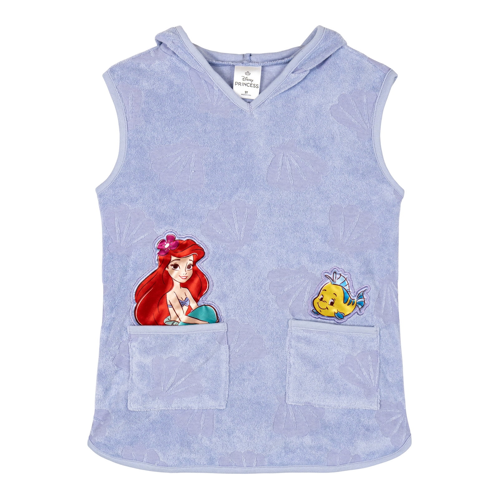 Disney The Little Mermaid Ariel Loop Terry Cloth Hooded Swim Cover Up ...