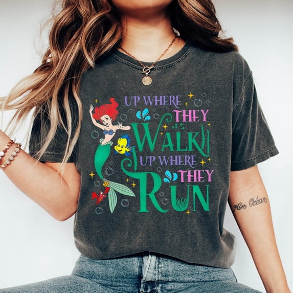 Disney The Little Mermaid Ariel Princess Shirt Ariel Princess Up Where ...